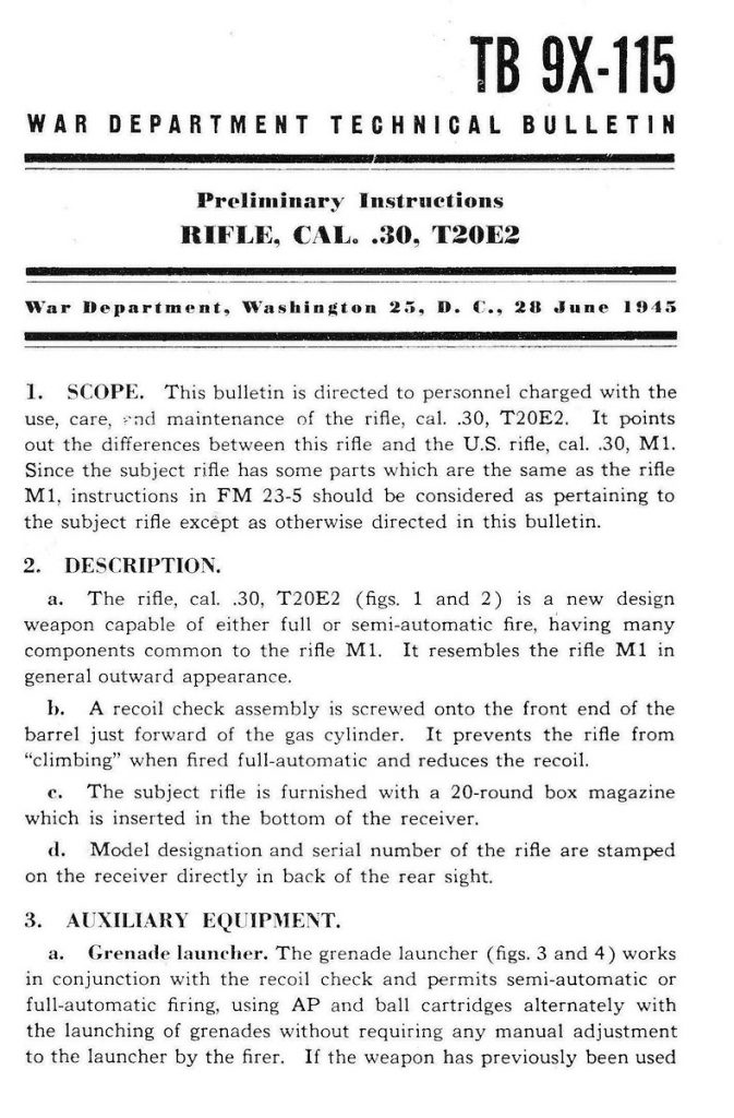 MilSurp: A Full-Auto Garand? The Secret World War II-Era T20 Rifle.