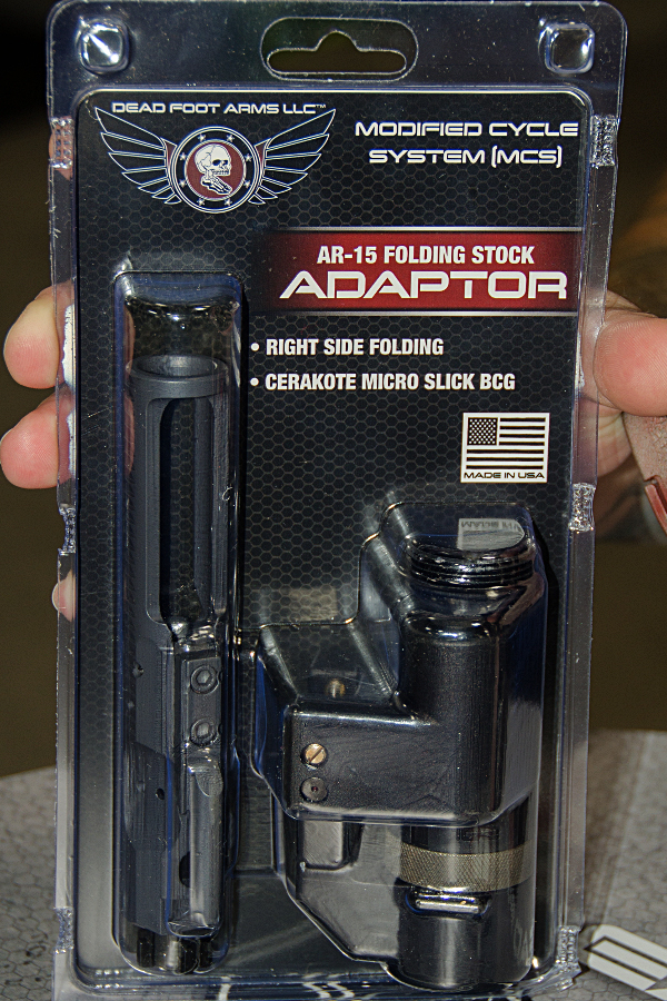 Dead Foot Arms Folding Stock Adapter for ARs Shoots Folded –SHOT Show 2017
