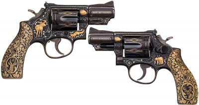 Elvis Presley's Smith & Wesson 19-2 and Colt Python