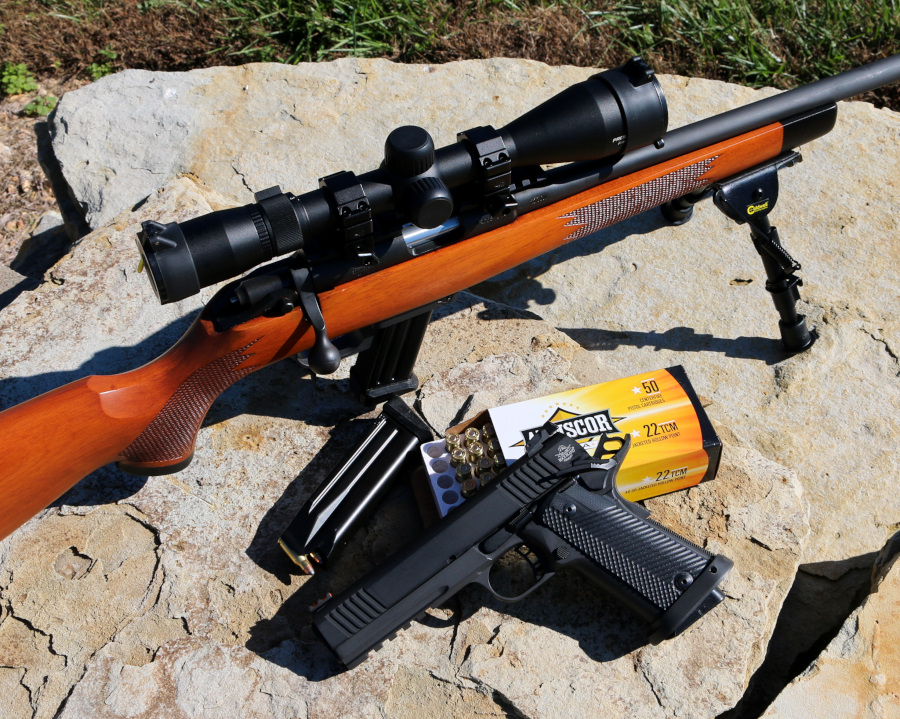 Fire-Breathing, Multi-Cal 1911: Rock Island Armory’s .22 TCM/9mm Combo ...