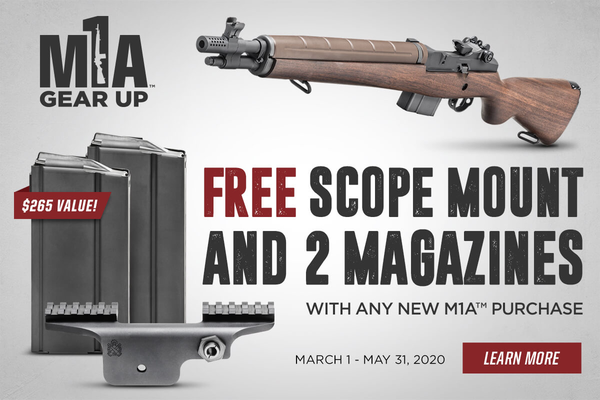 Springfield Armory Offers 2020 M1A Gear Up Promotion: Free Scope Mount ...