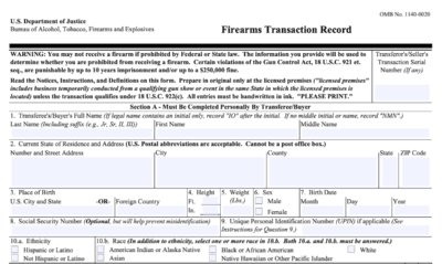 Urgent Member Alert: ATF Update on Revised Form 4473