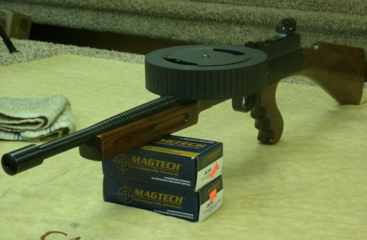 Two Criminals and The American 180 Submachine Gun: 1,200 RPM Rimfire Ripper