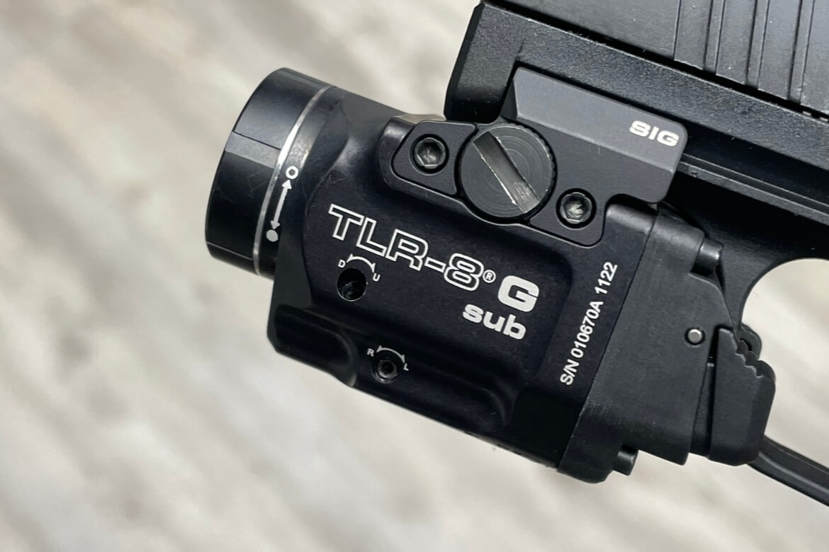 Compact Streamlight TLR-8G Sub Weapon Mounted Laser/Light