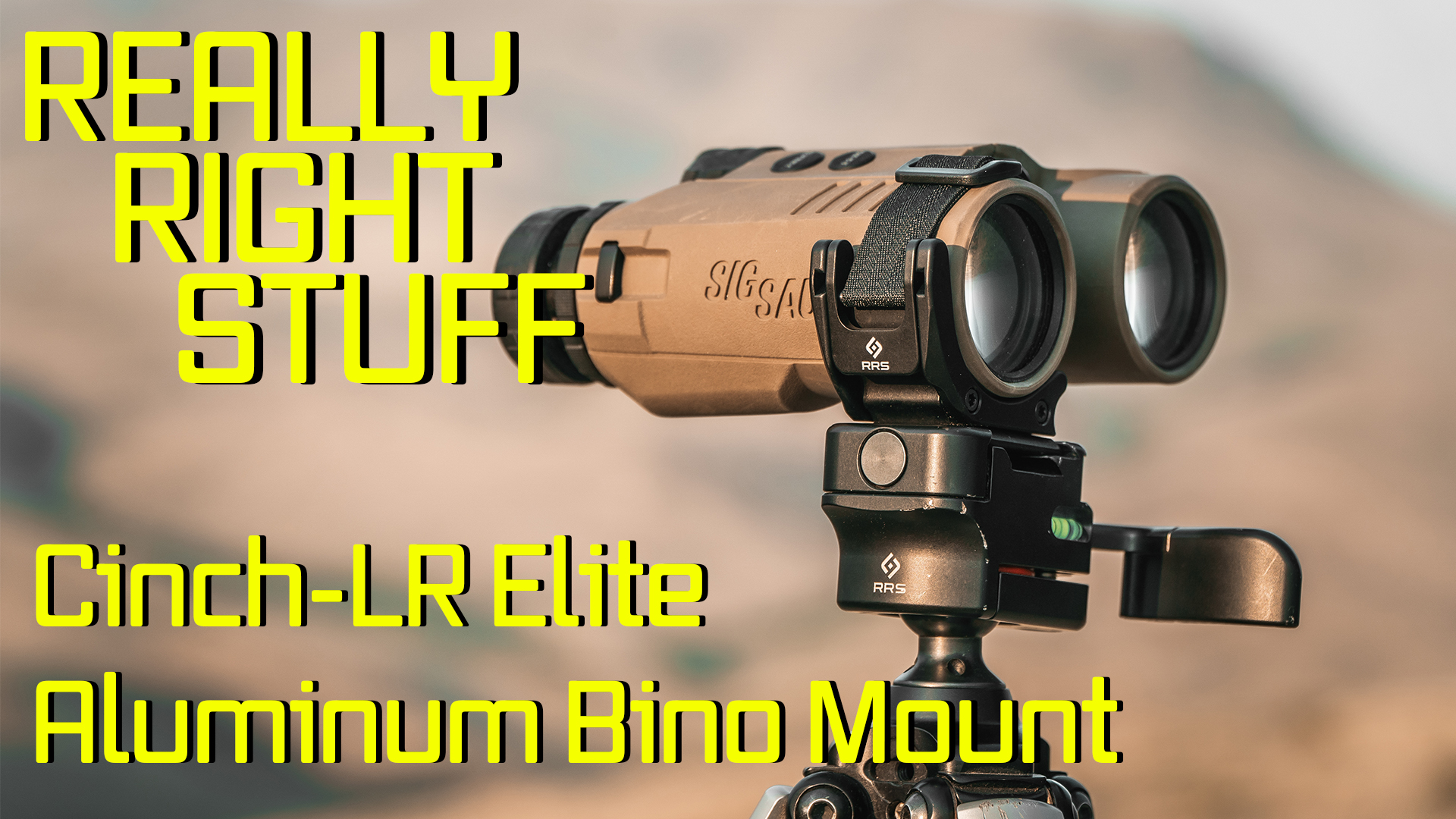 Really Right Stuff Cinch-LR Elite Aluminum Bino Mount [Product Video]