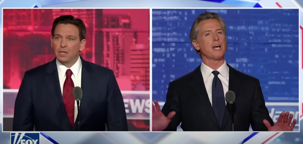Newsom DeSantis Great Debate