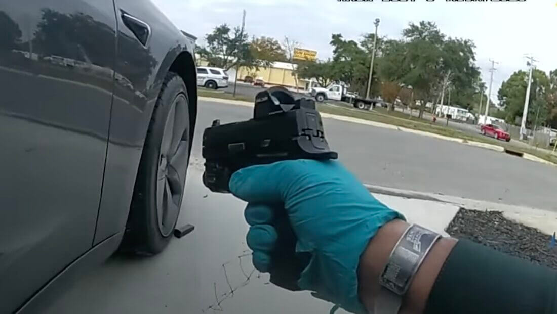 Cop Yells 'Shots fired!' After Acorn Falls, Proceeds to Unload