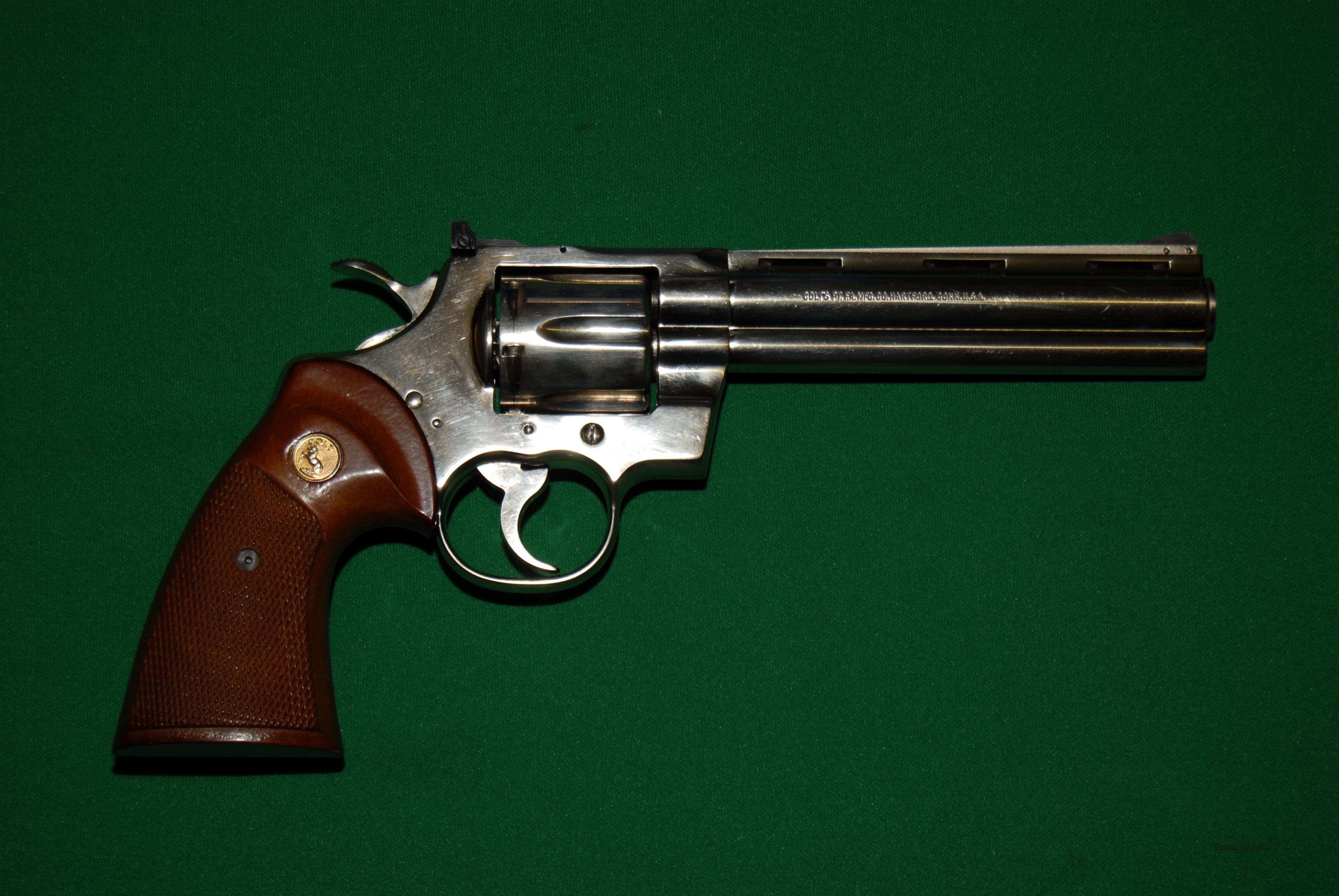 Colt Python Nickel 6”, Used 95% for sale