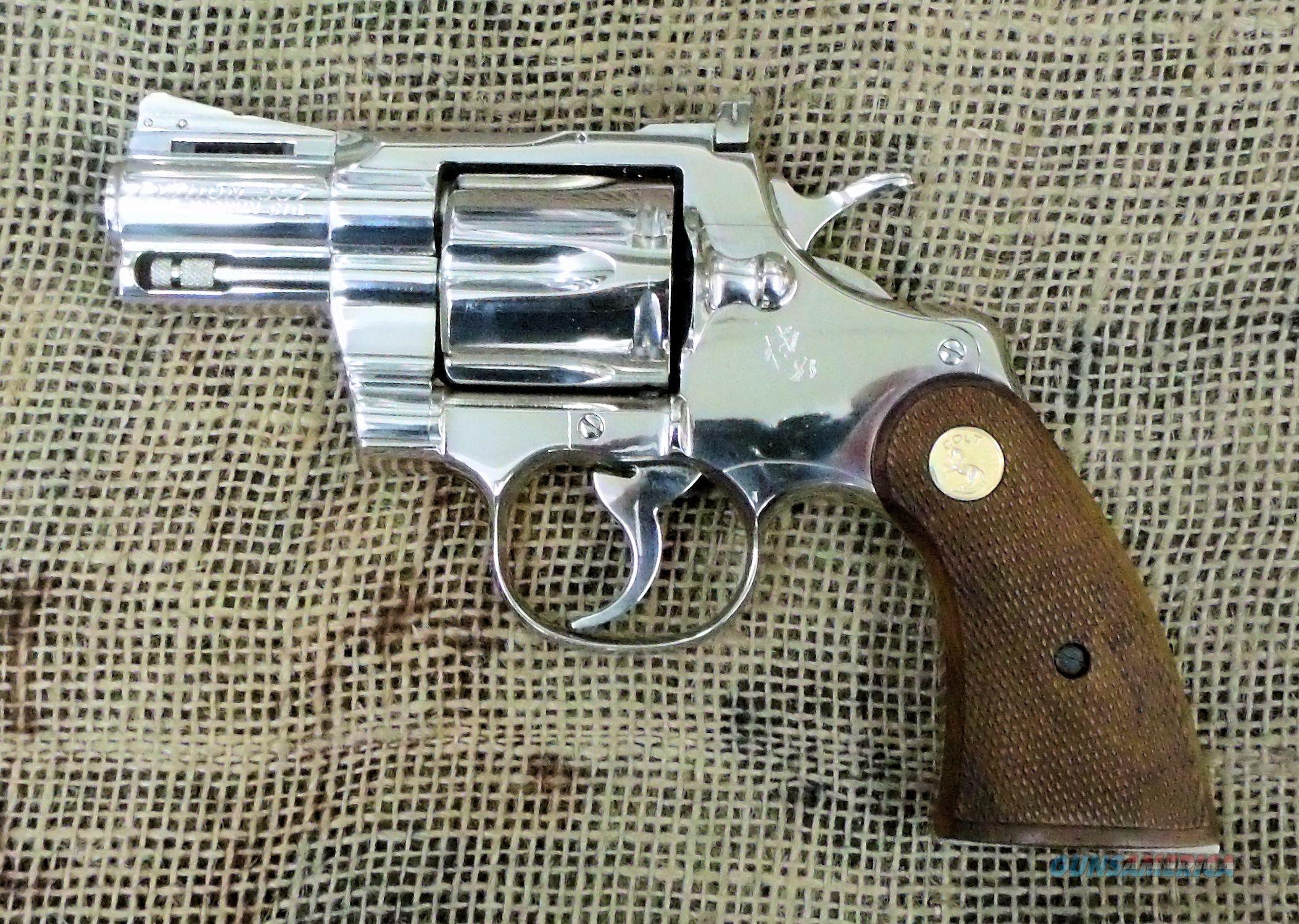 Colt Python, 2 1/2 inch barrel, Bright Nickel for sale