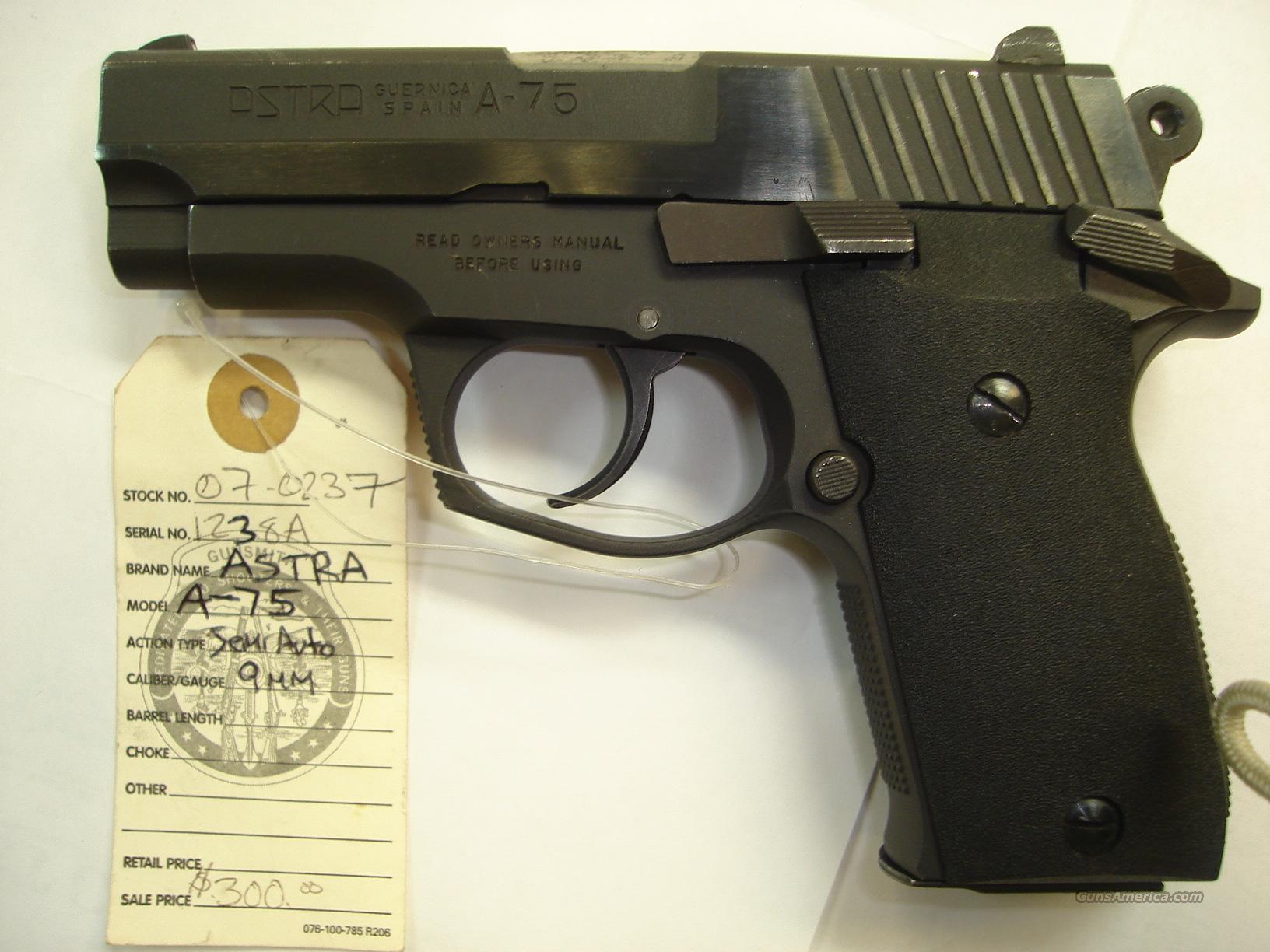 Astra A-75 9MM for sale