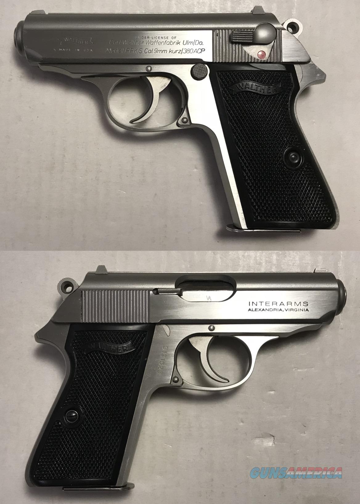 Walther/Interarms Model PPK/S Stainless .380 for sale