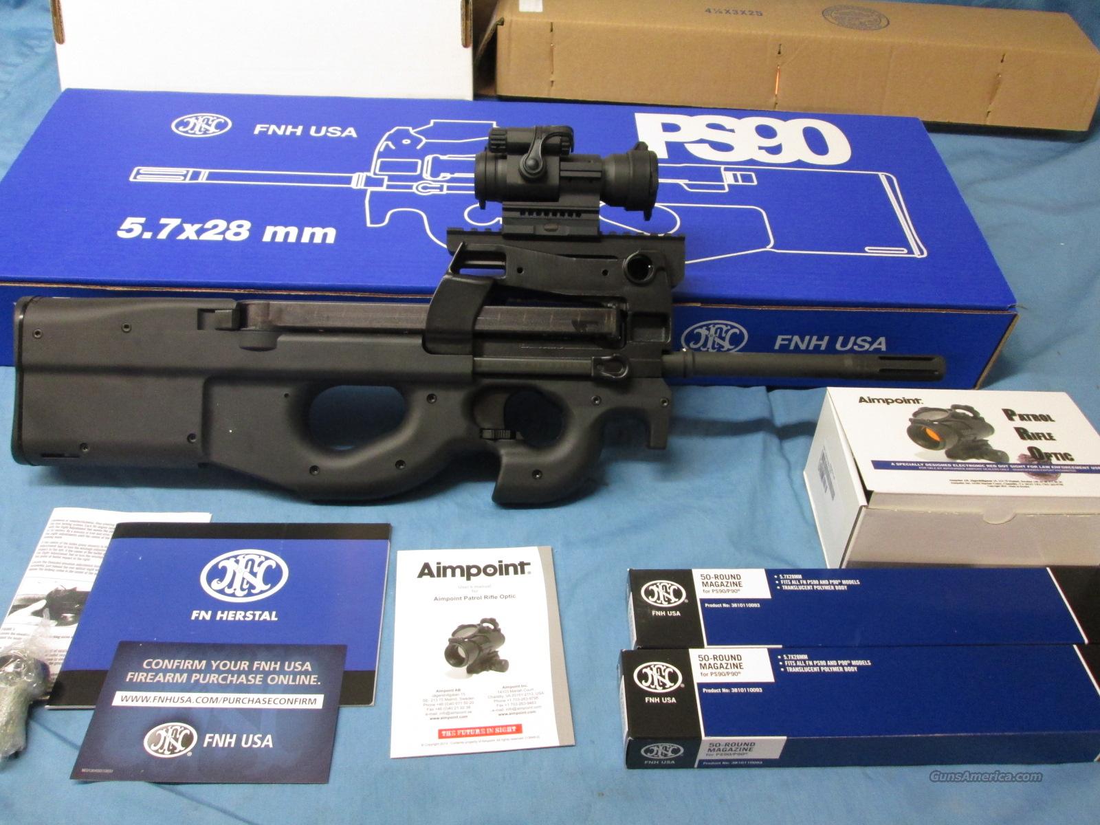 FN PS-90 + AimPoint PRO Sight + 3 Mags PS90 for sale