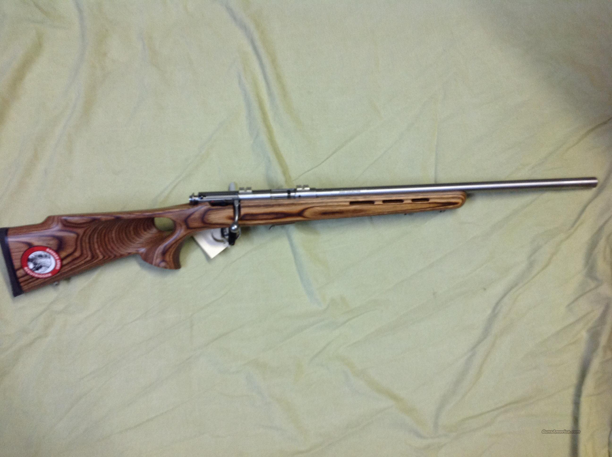Savage 93R17 BTVSS 17HMR stainless, bull barrel thumbh...