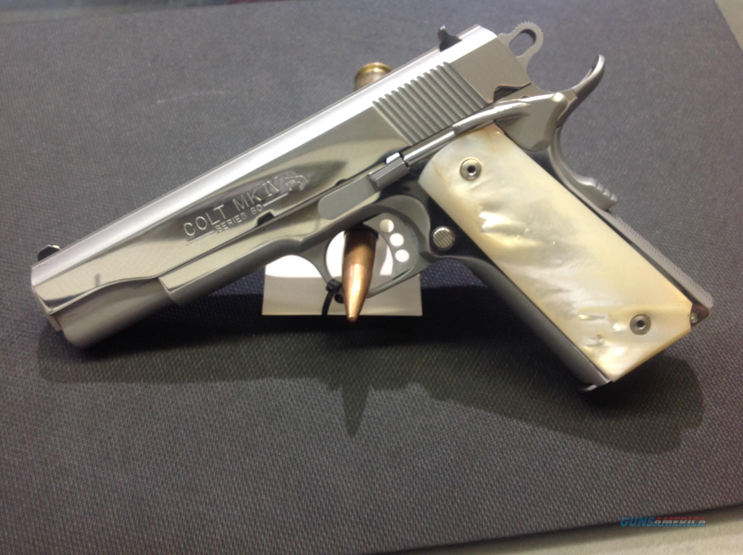 Colt MK IV Series 80 45 acp polished stainless