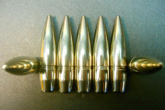 20ct., .50 cal. / .50 BMG 700gr. NICKEL M-33 Bu... for sale