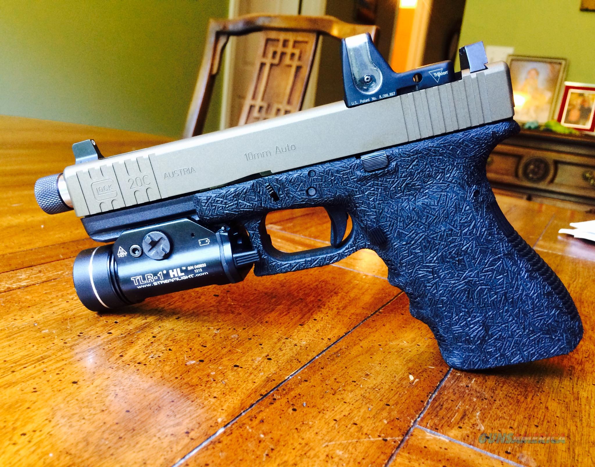 Custom Glock 20 c with threaded kkm barrel. for sale