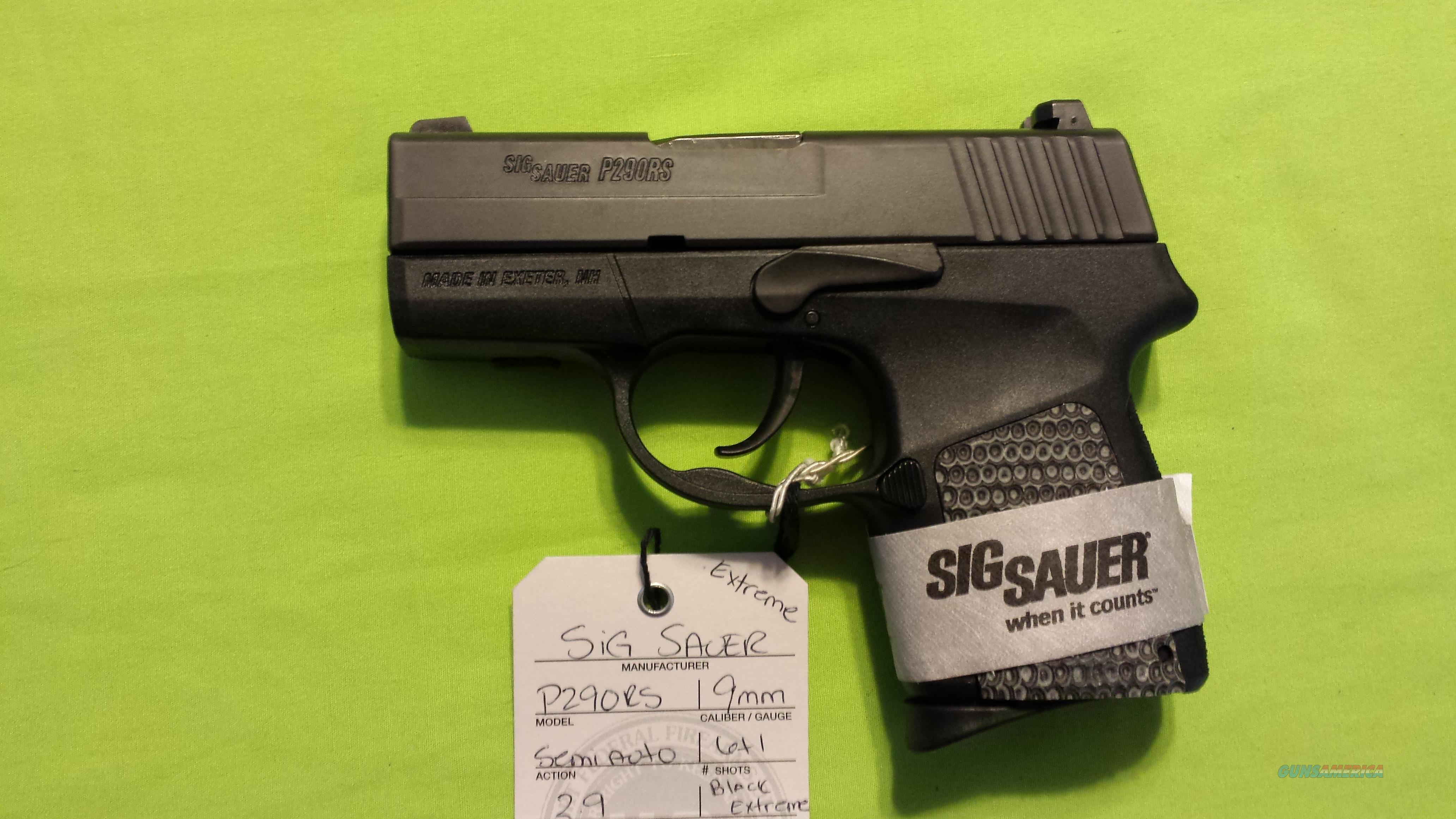 SIG SAUER P290RS P290 9MM 6RD 2.9" EXTREME LIMI... for sale
