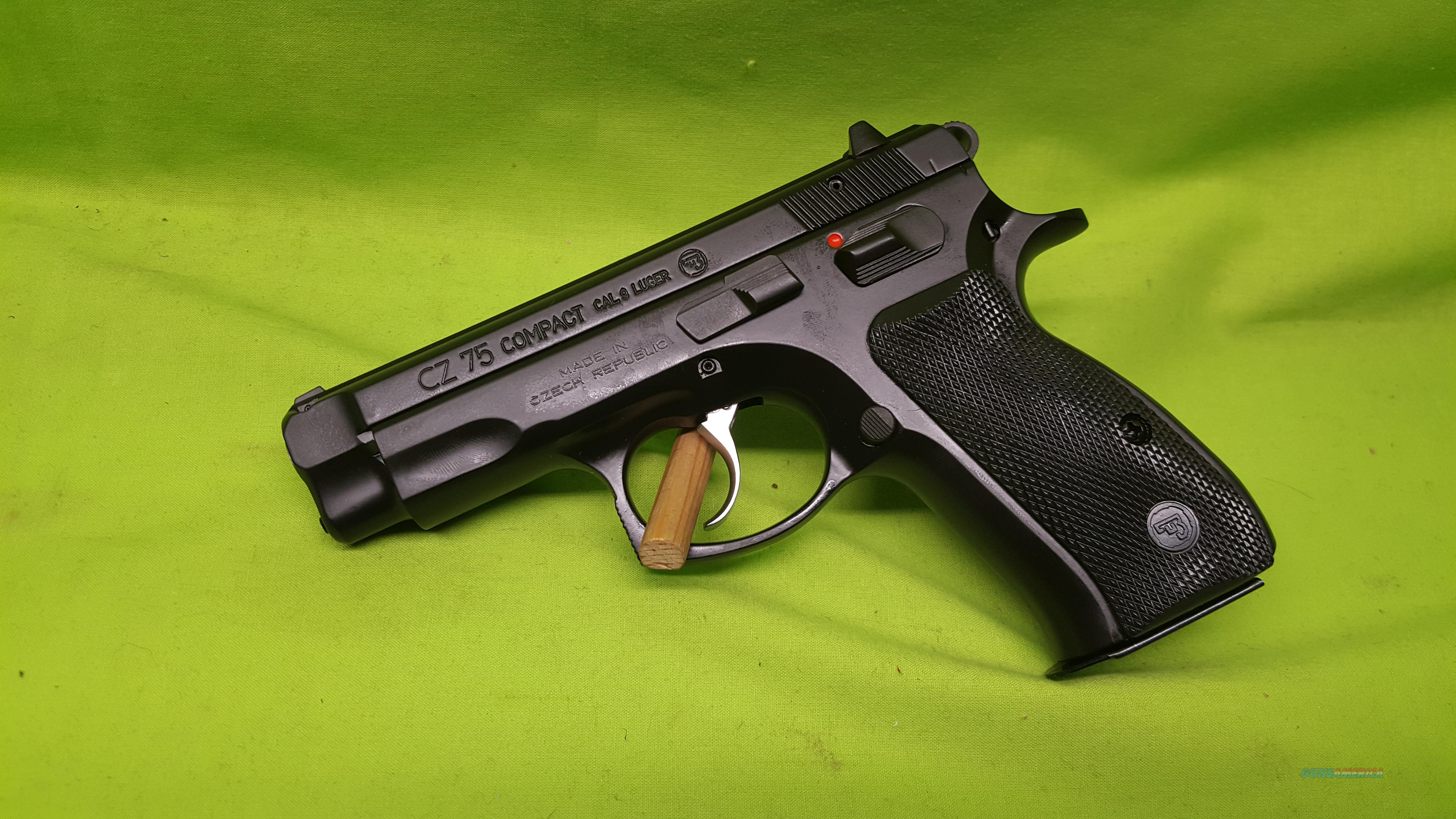 CZ 75 COMPACT 75C 9MM 3.9" BLK 2-14RD STEEL 911... for sale