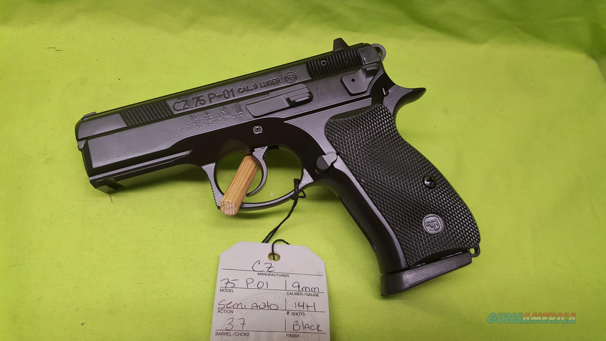 CZ 75 PO1 9MM 3.8" 9 MM BLK 2-14RD 91199 for sale