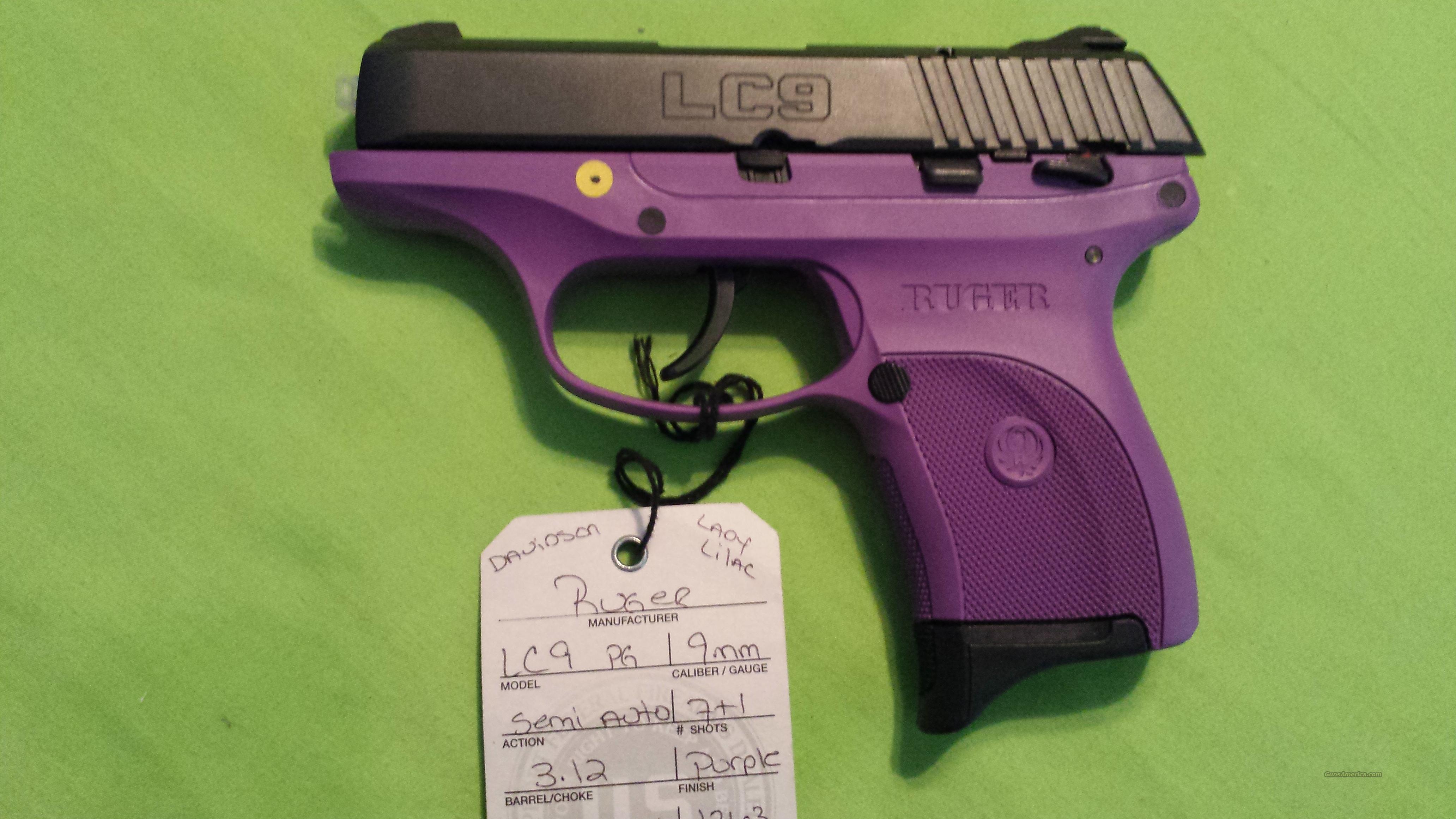 LADY LILAC RUGER LC9 9MM 7RD PURPLE...NIB for sale