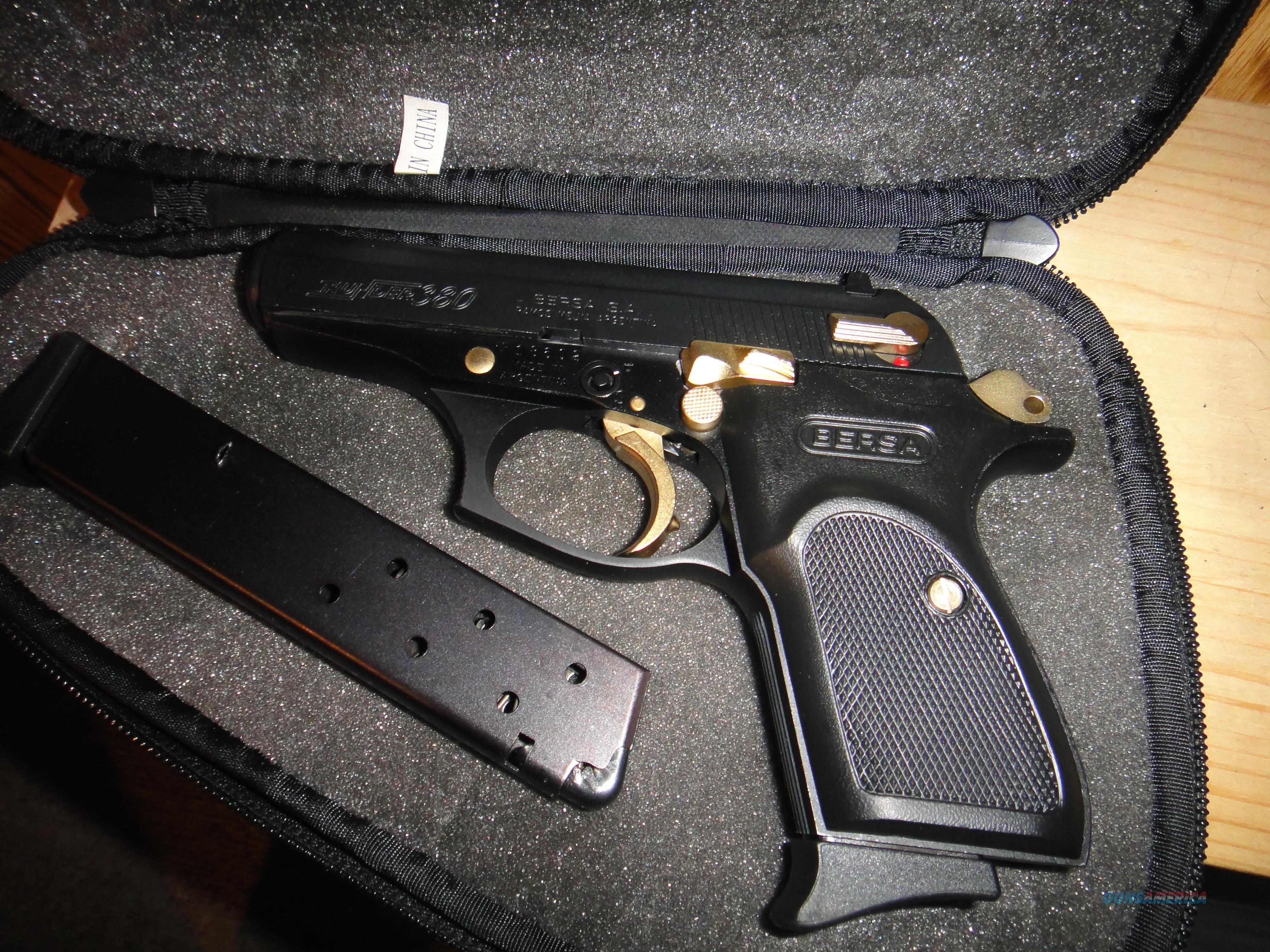 Bersa Thunder .380 ACP special gold and black e... for sale