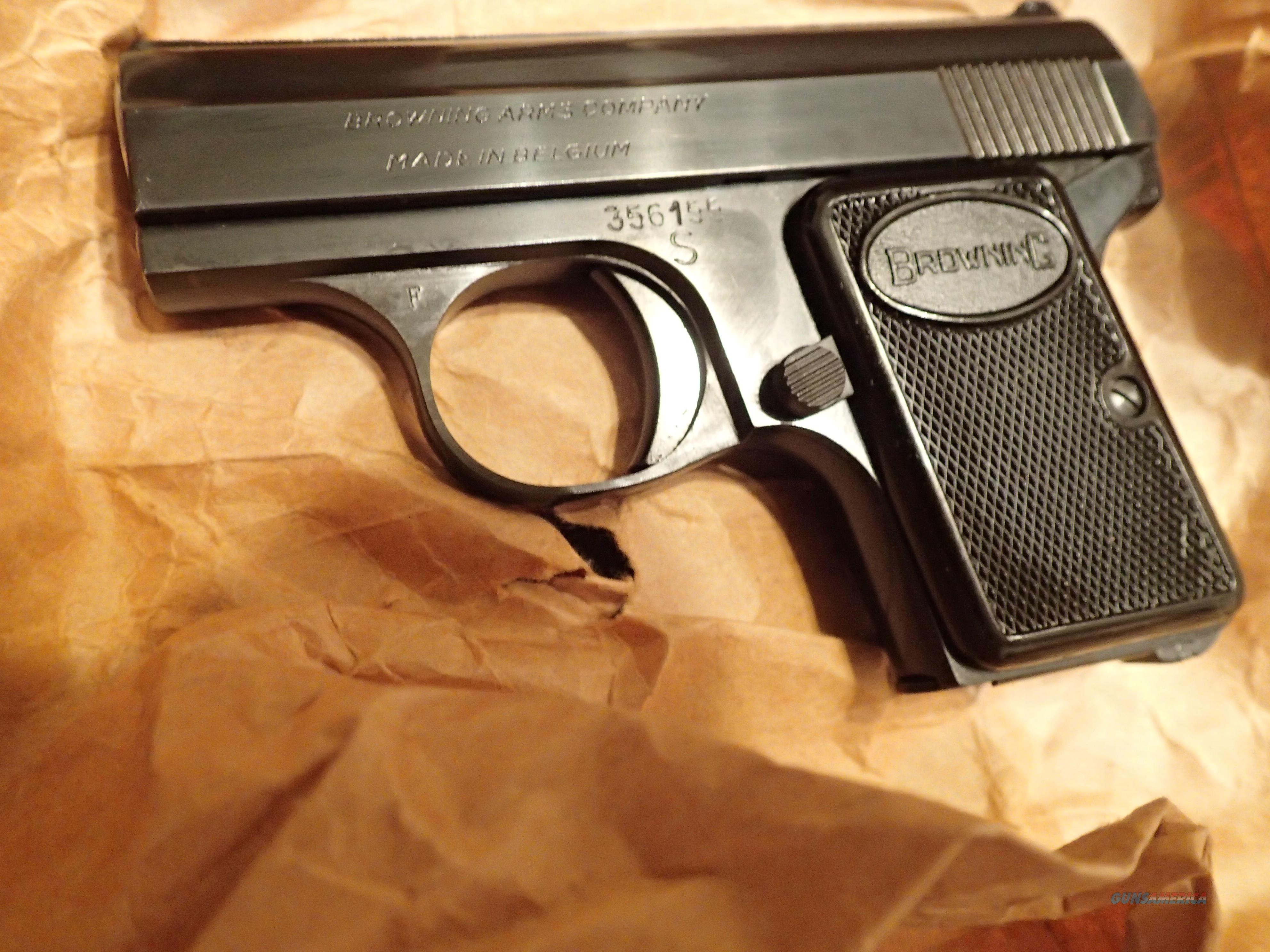 Baby Browning 25acp New in Pouch 100% Blue for sale