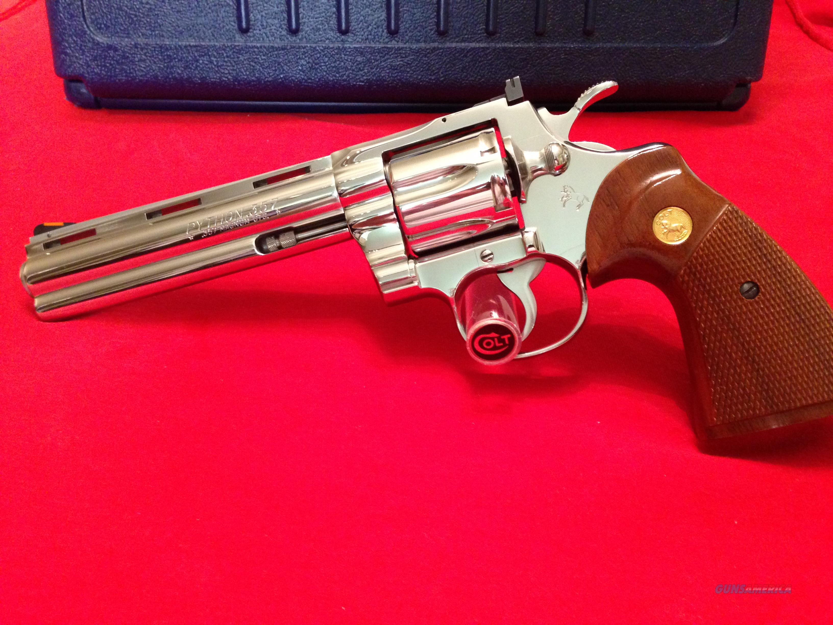 Colt Python 6" Bright Stainless w/ Box - Comple... for sale