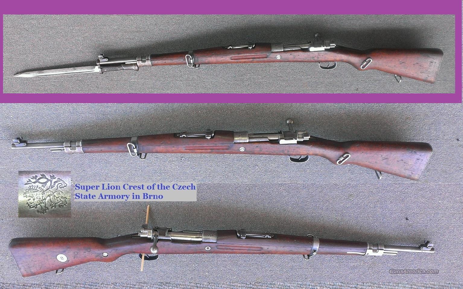 VZ-24 (VZ 24) Rifle + Bayonet,1939 Czech Lion C... for sale
