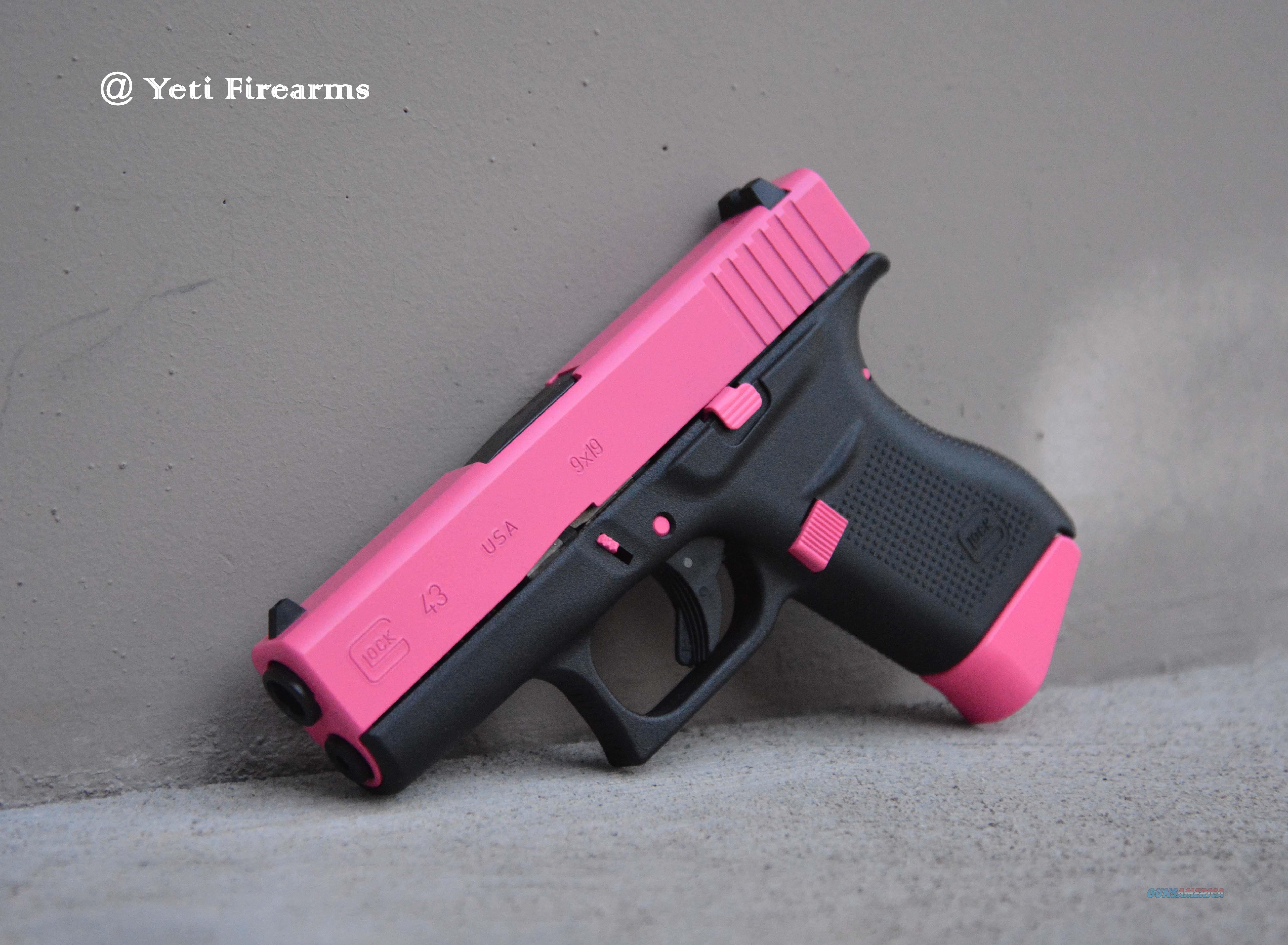 X-Werks Glock 43 Hot Pink 9mm 2 Mags No CC Fee for sale