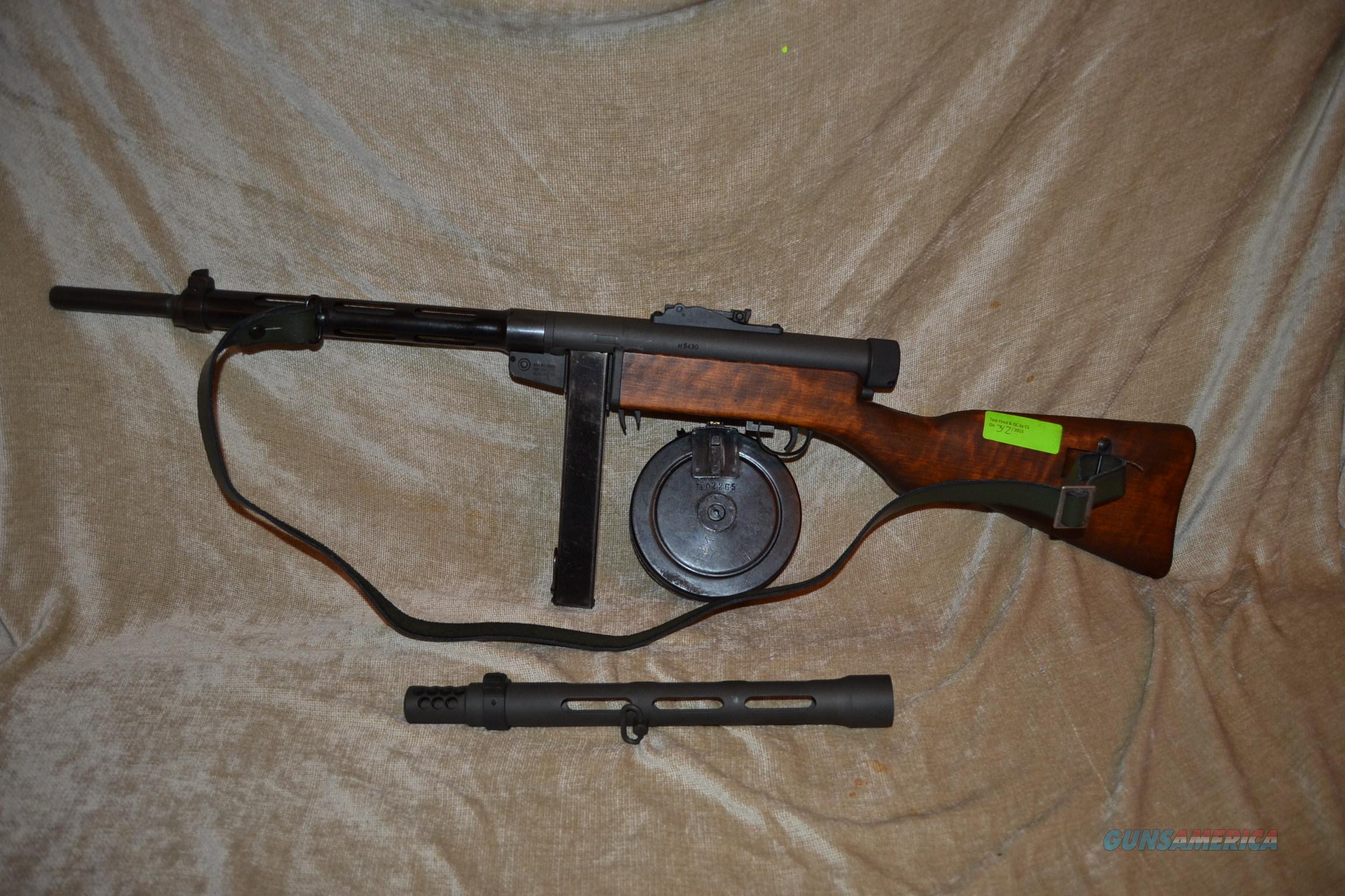 Suomi M31 with 2 magazines and 2 shrouds. New for sale