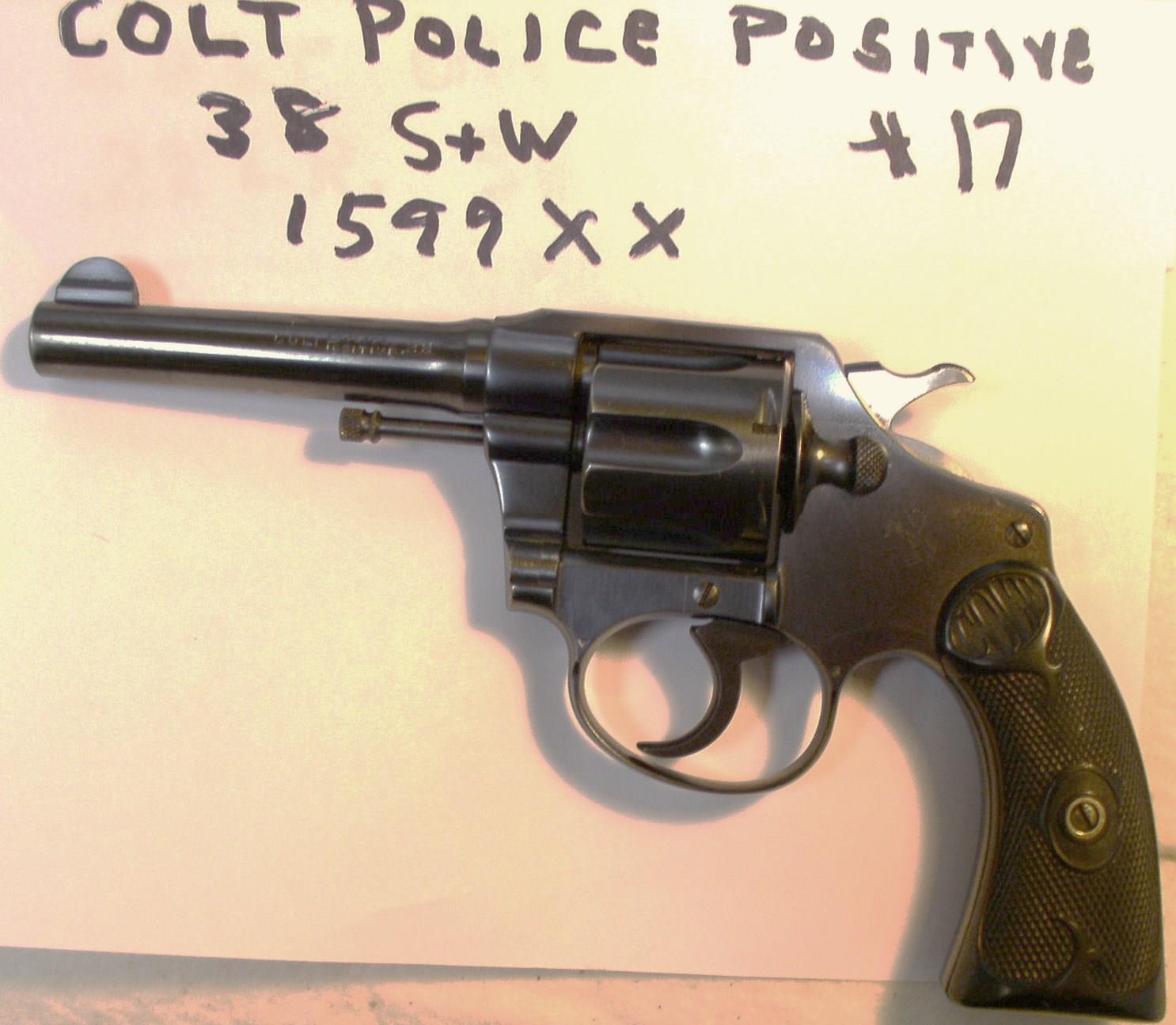 COLT POLICE POSITIVE REVOLVER - 1ST ISSUE 1924... for sale