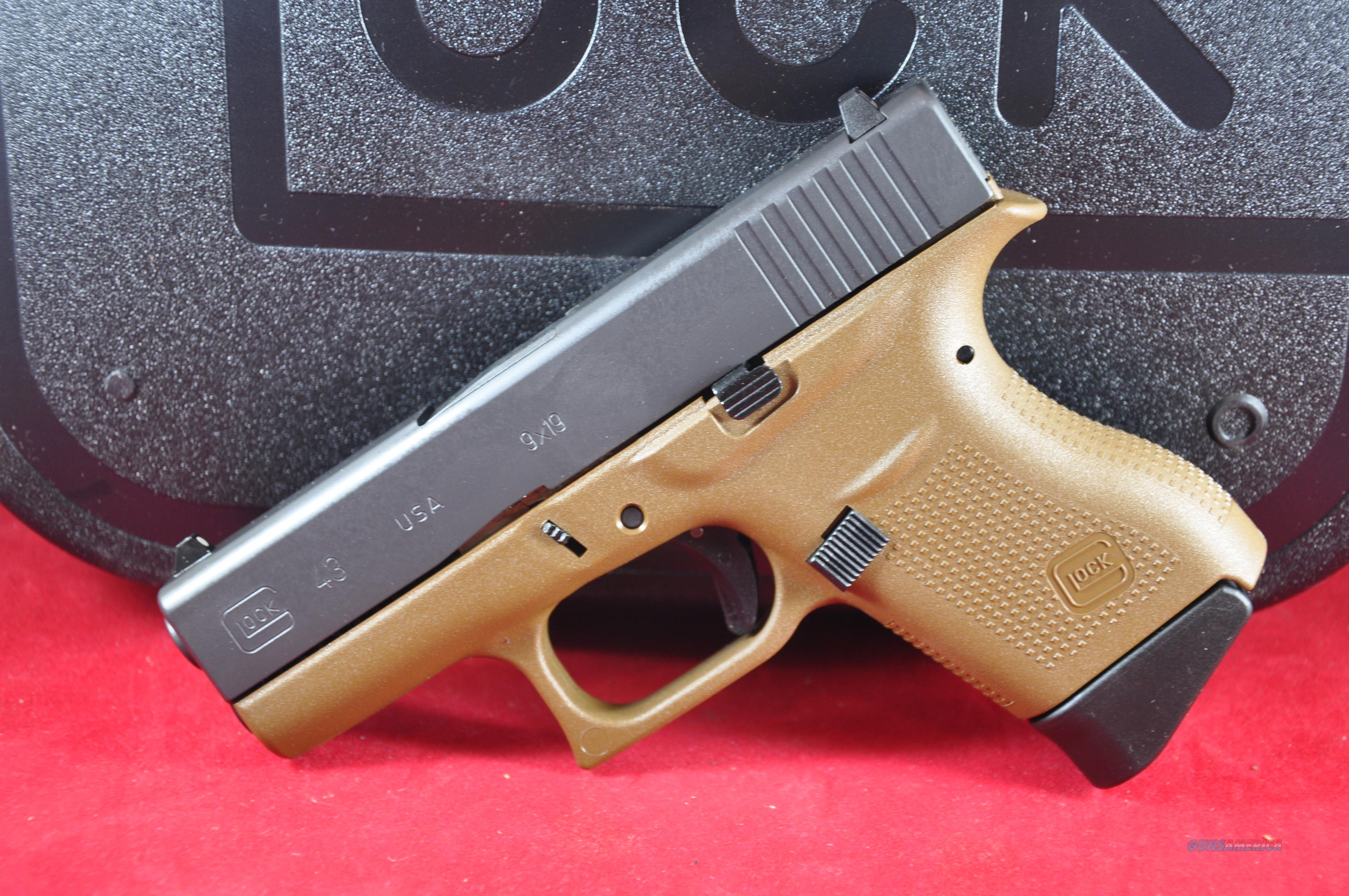 Glock 43 Flat Dark Earth FDE 9MM NIB Layaway G4... for sale