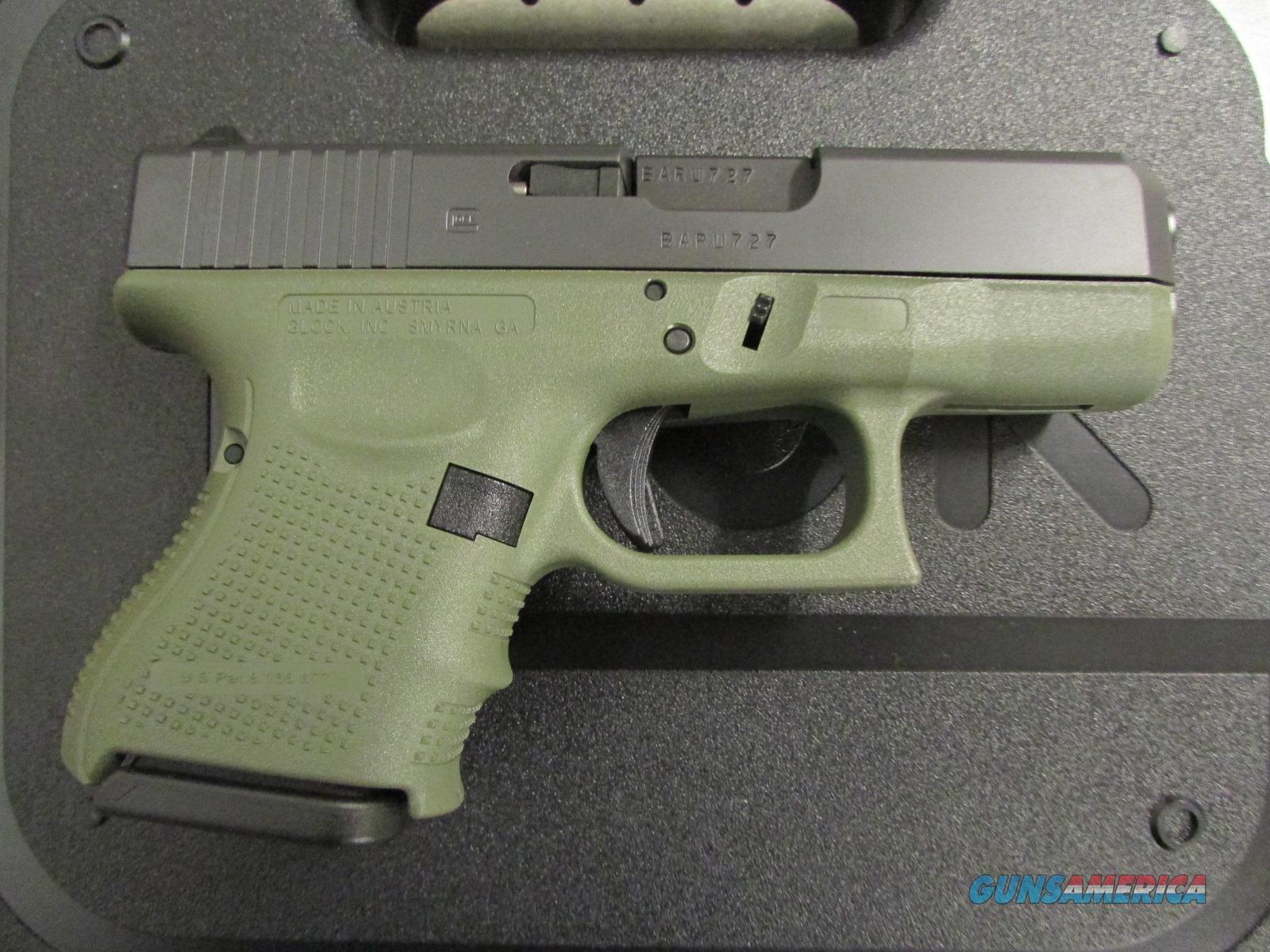 BATTLEFIELD GREEN GLOCK G26 GEN4 HGA 9MM 3.5" ... for sale
