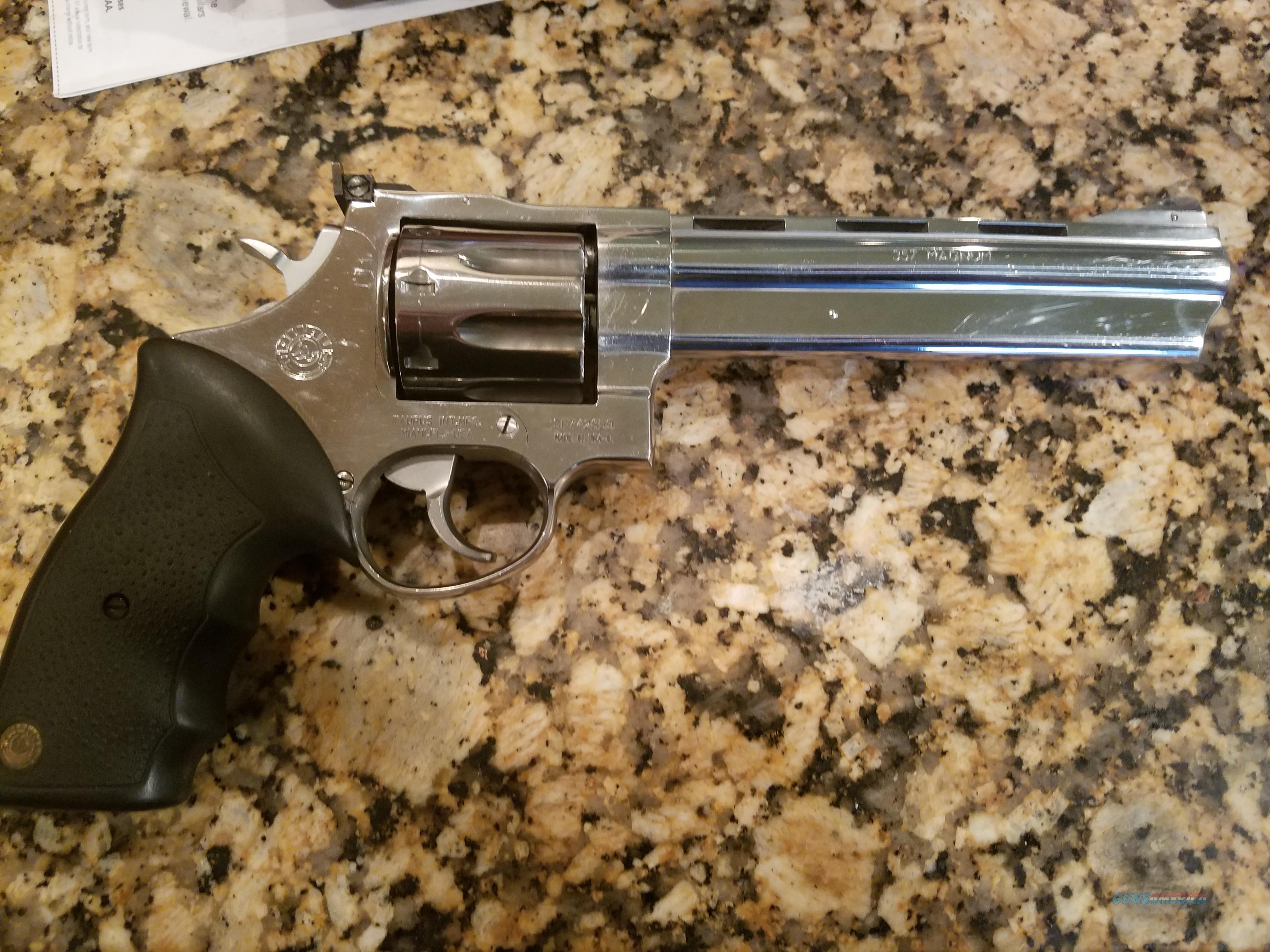 TAURUS MODEL 608 .357 MAG. 8 SHOT REVOLVER, POLISHED S...