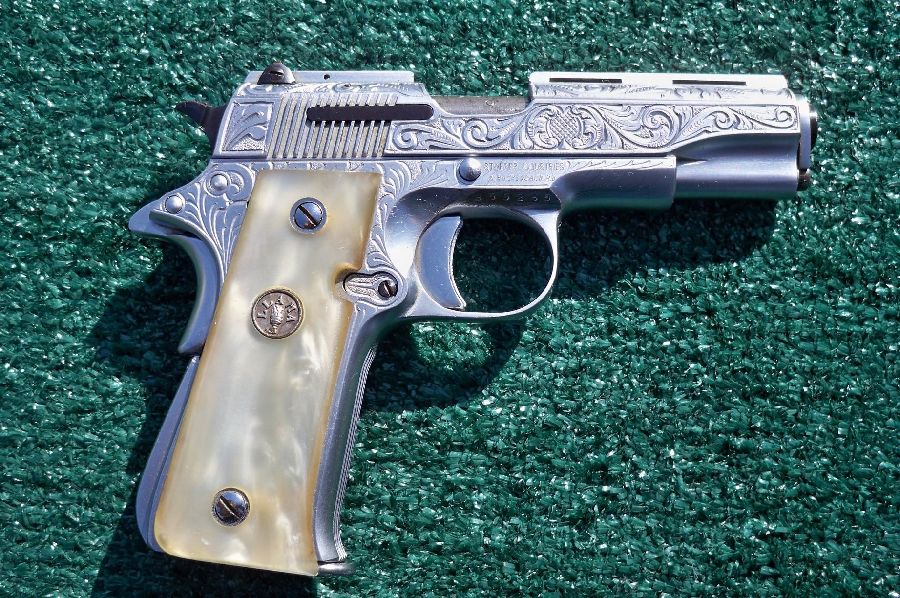 Llama 32 auto pistol factory engraved for sale