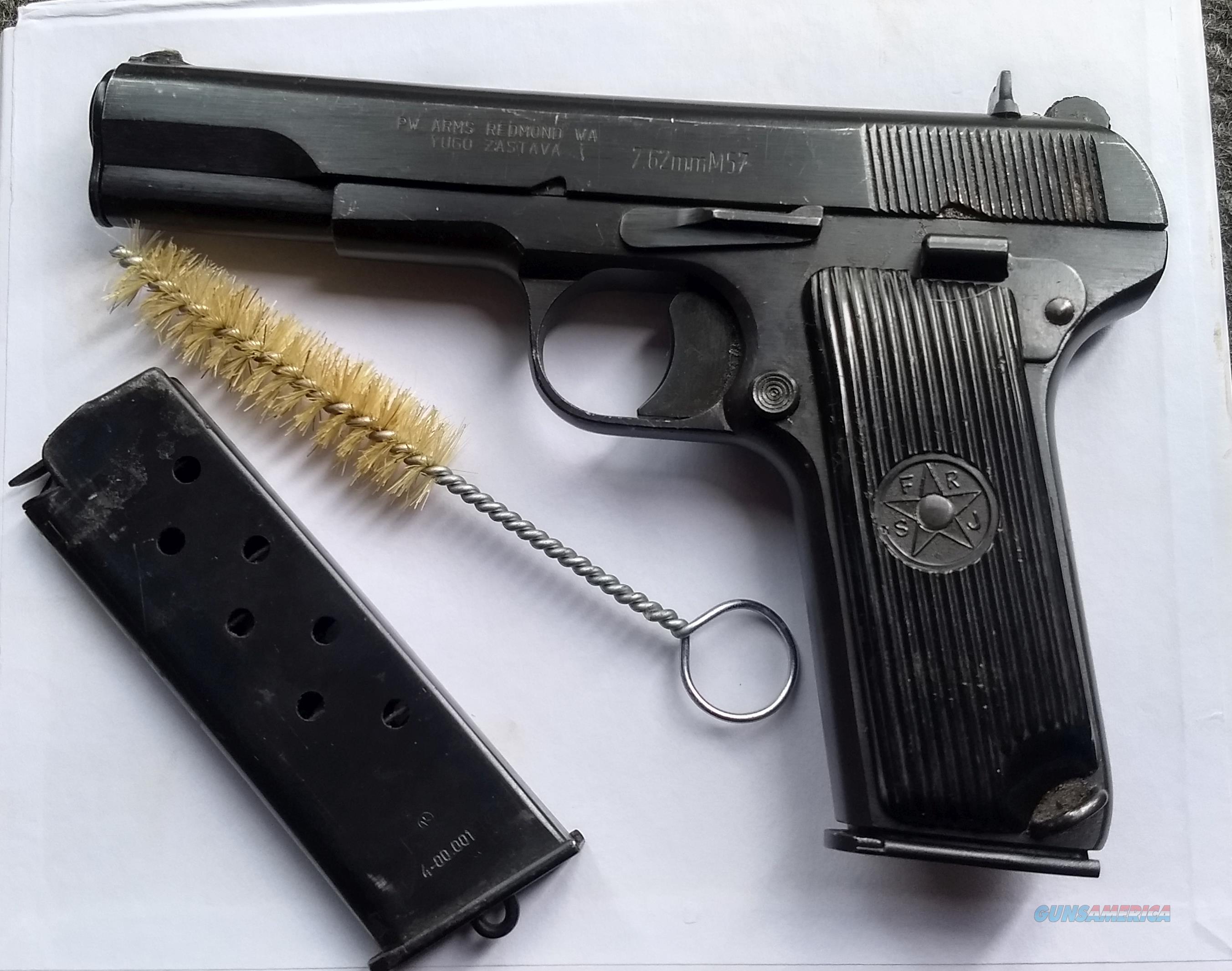 Zastava M57 7.62x25mm Tokarev Pistol w/Yugo Cre... for sale