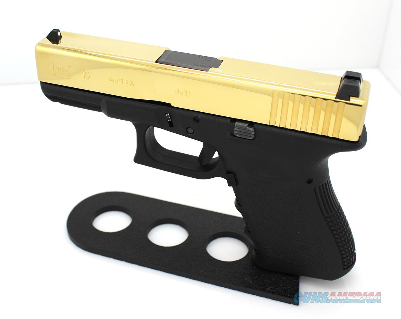 Glock 19 – 9mm – 24k Gold Plated for sale