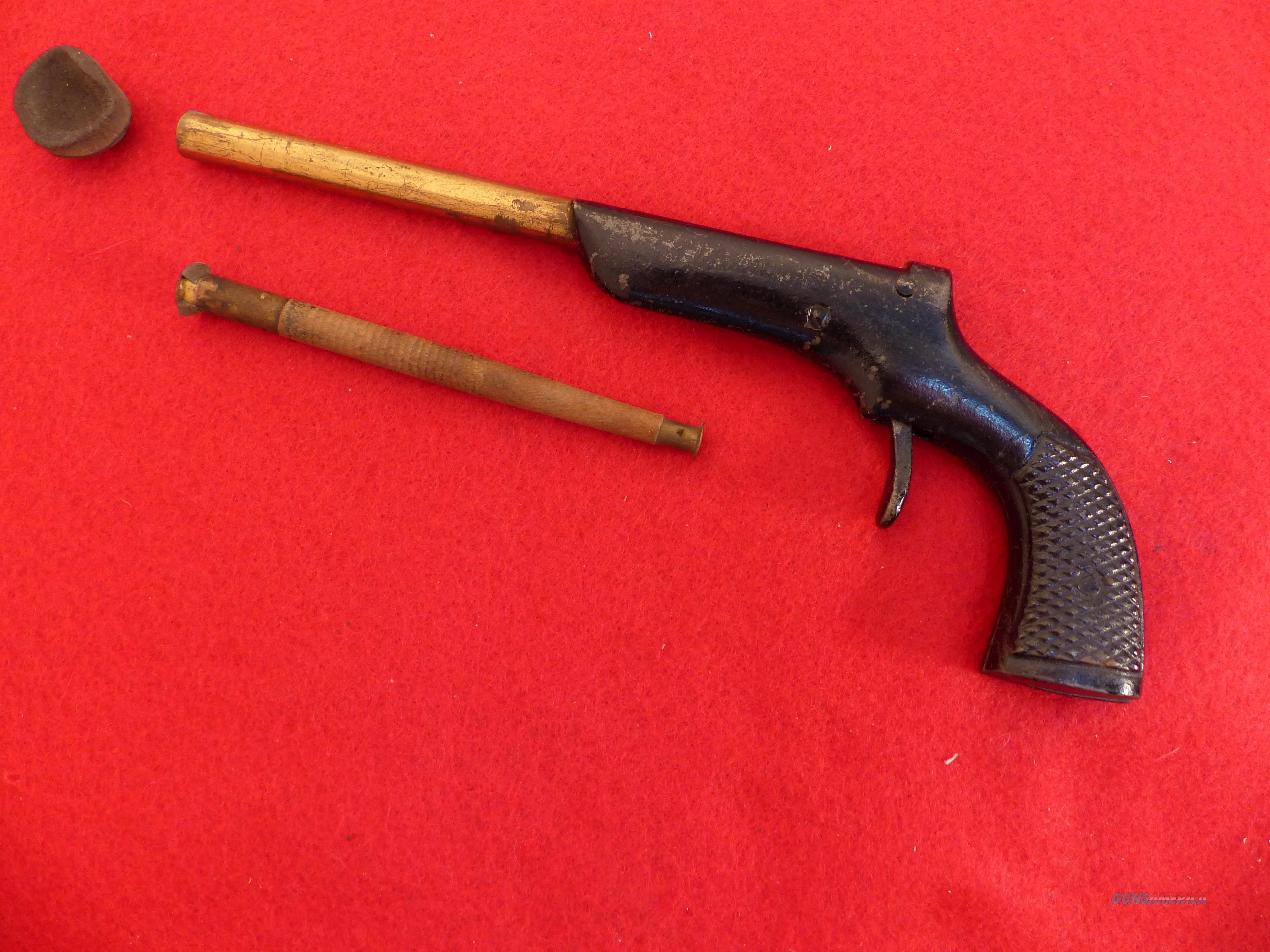 Vintage cast iron spring loaded pea... for sale at Gunsamerica.com ...