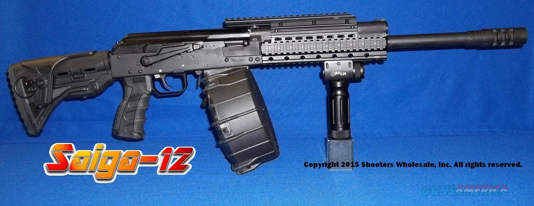 SAIGA 12 RUSSIAN AK47 TACTICAL 12 GAUGE SHOTGUN PACKAGE! BA for sale ...