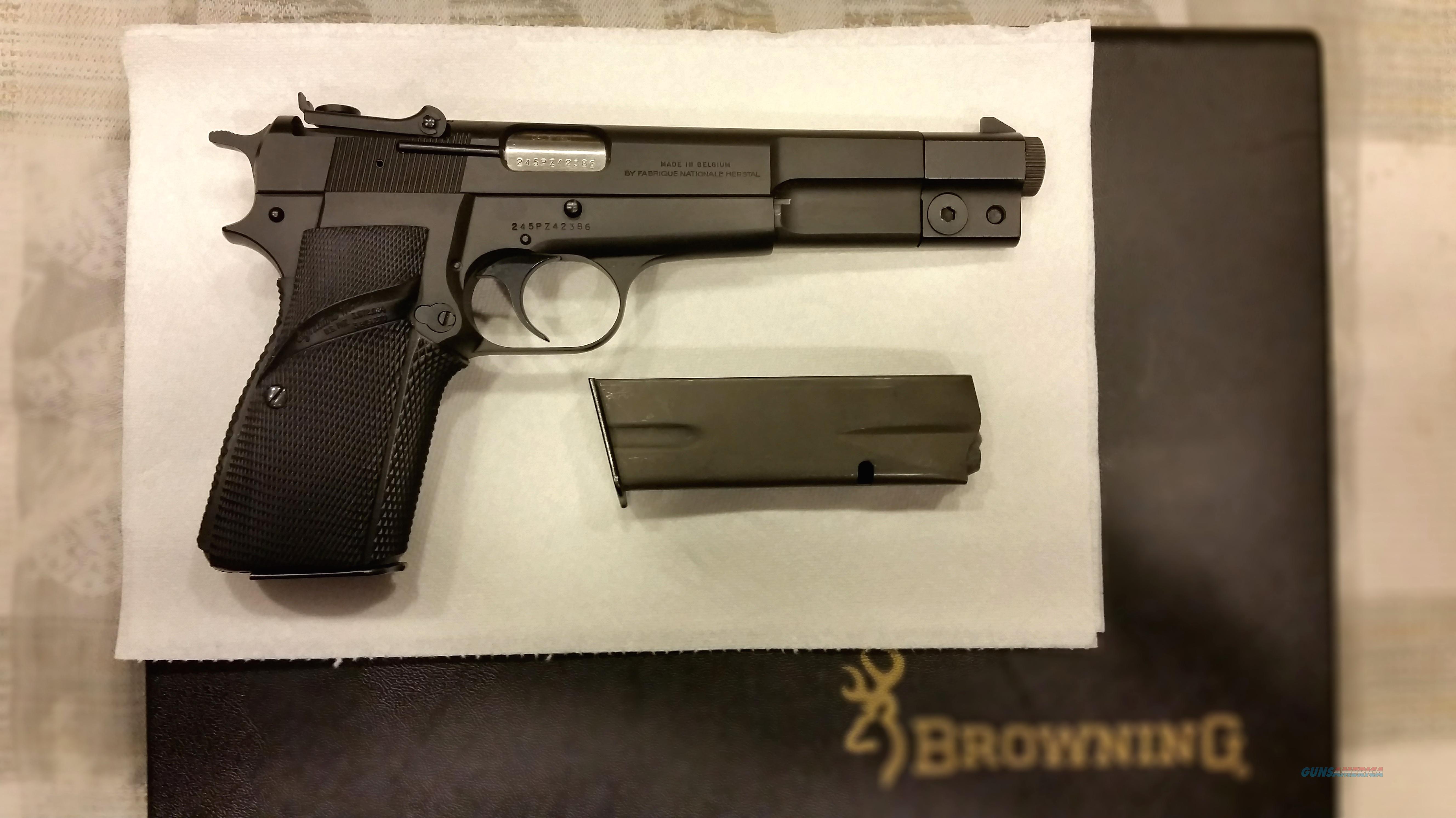 BROWNING GP COMPETITION 9MM HP PISTOL for sale