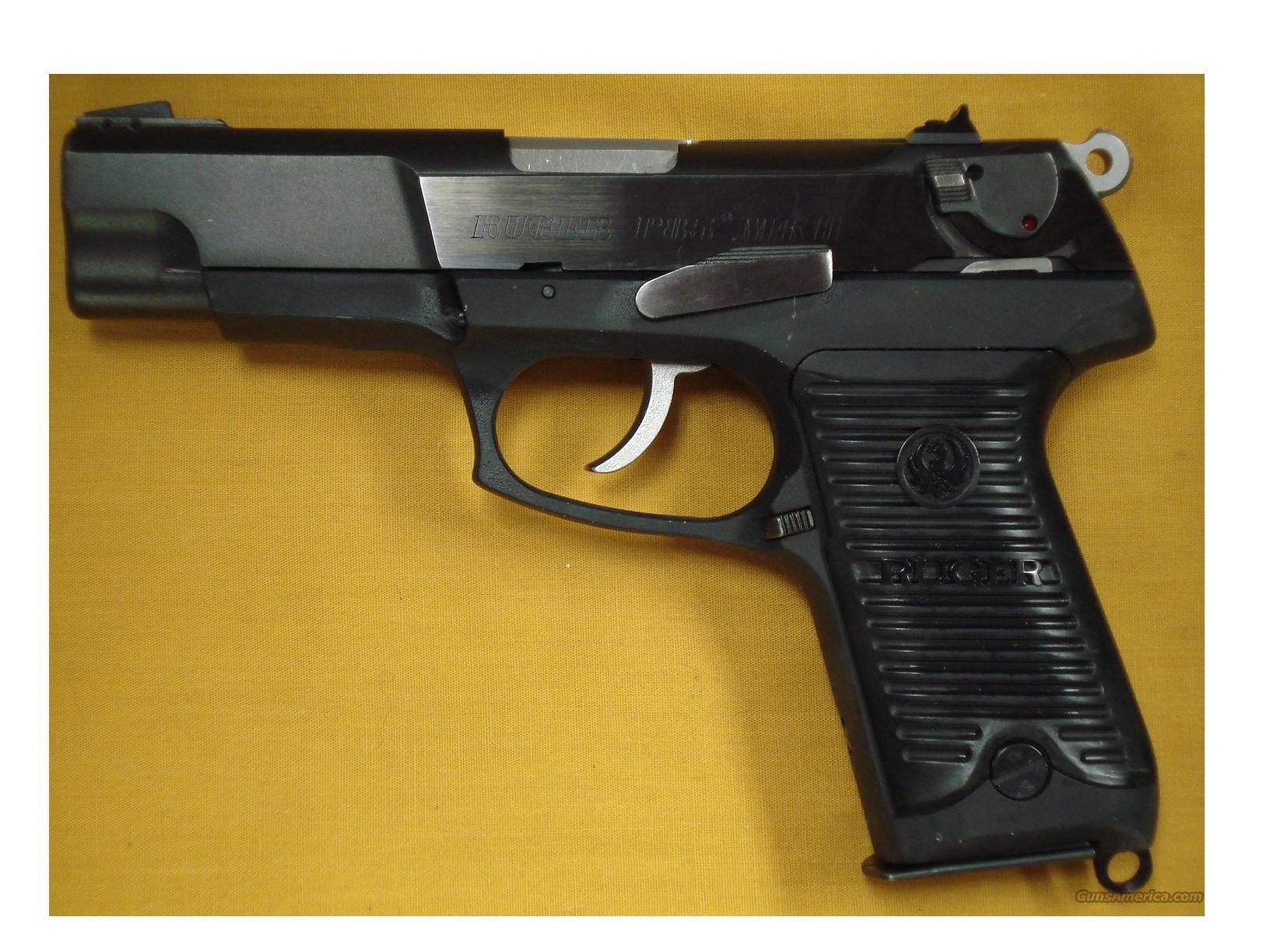 RUGER P85 MKII 9MM 4 1/2" BARREL for sale