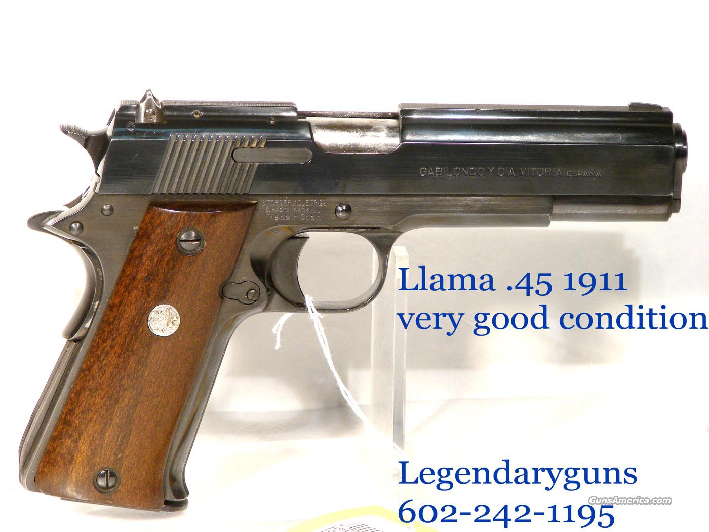 Llama 1911, .45 acp Great condition for sale