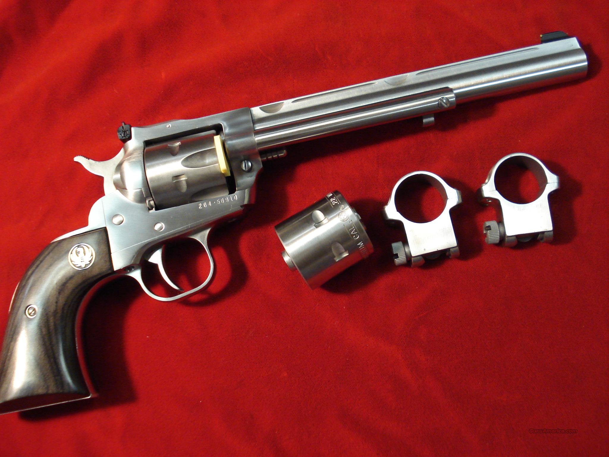 RUGER STAINLESS NEW MODEL SINGLE SIX HUNTER CON... for sale