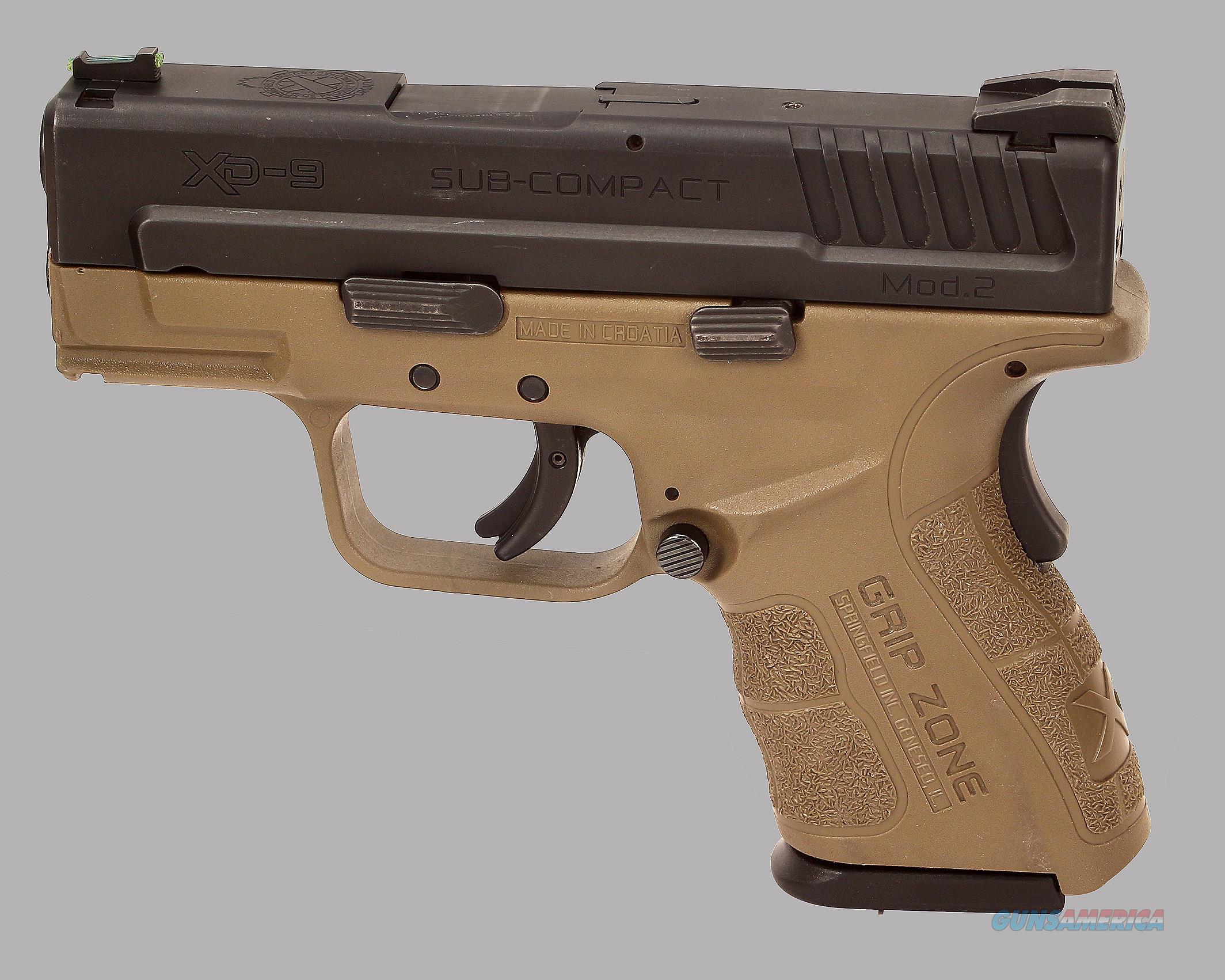 Springfield Armory 9mm XDG Sub-Compact Pistol for sale