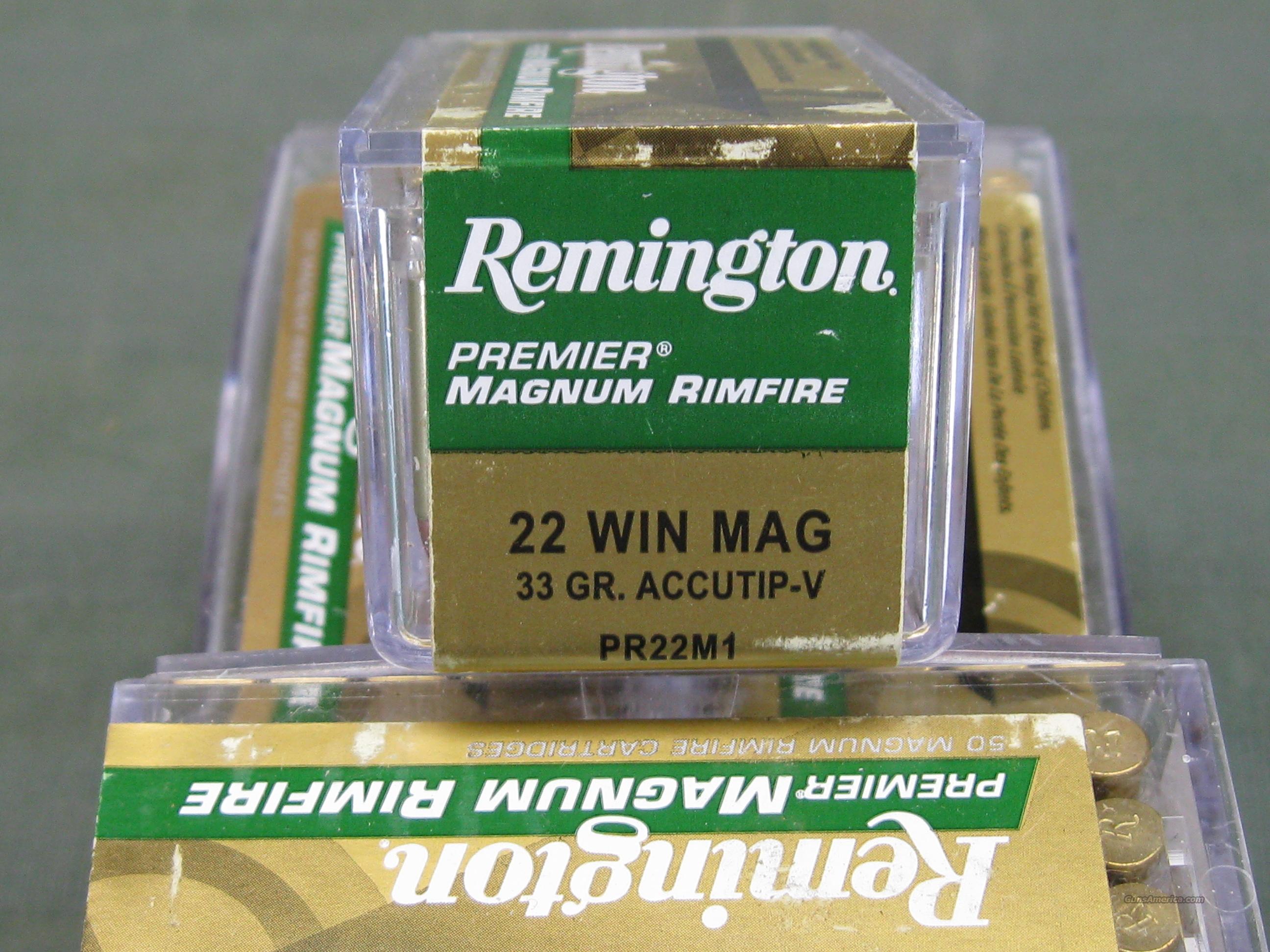 Remington Premier .22 Magnum ammo for sale