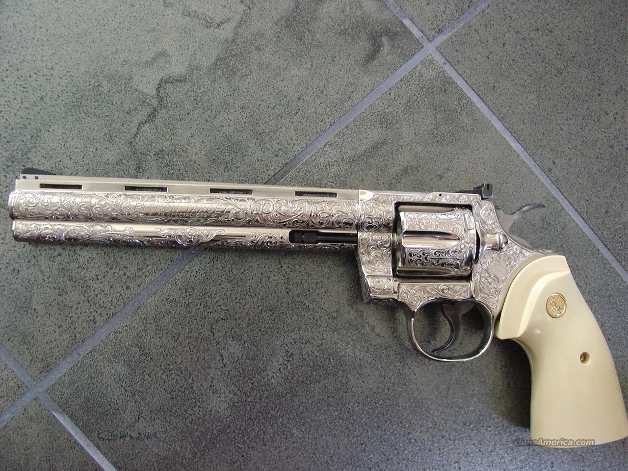 Colt Python Target-Rare 8",38spl,nickel,100%mas... for sale