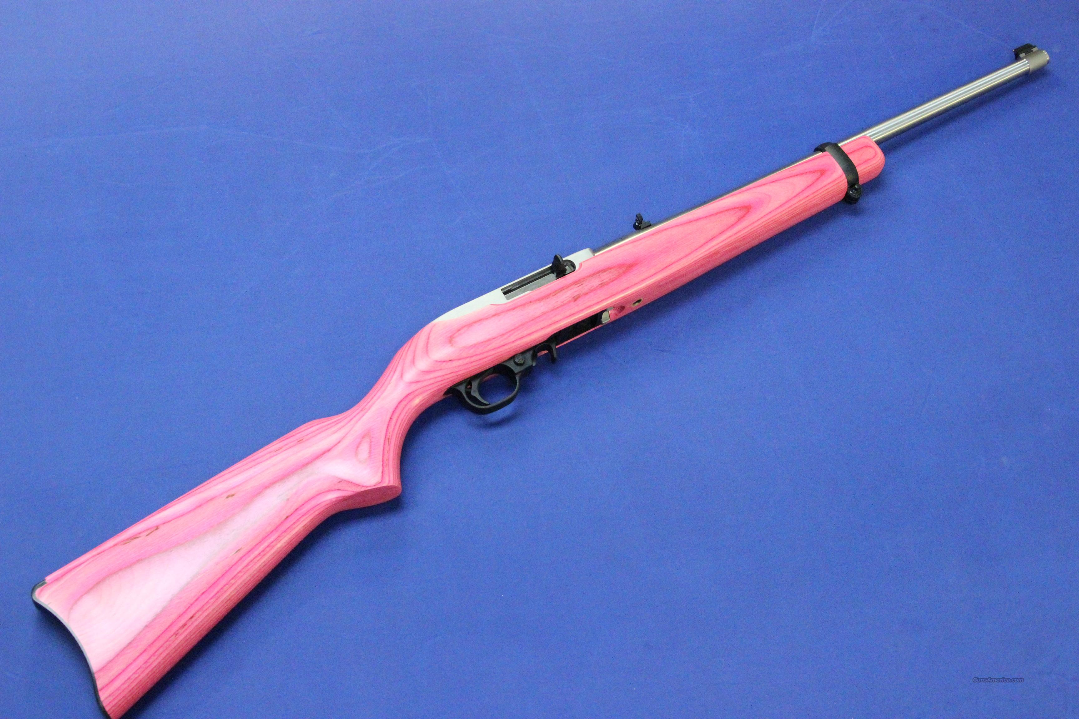 RUGER 10/22 PINK LAMINATE/ STAINLESS .22 LR - N... for sale