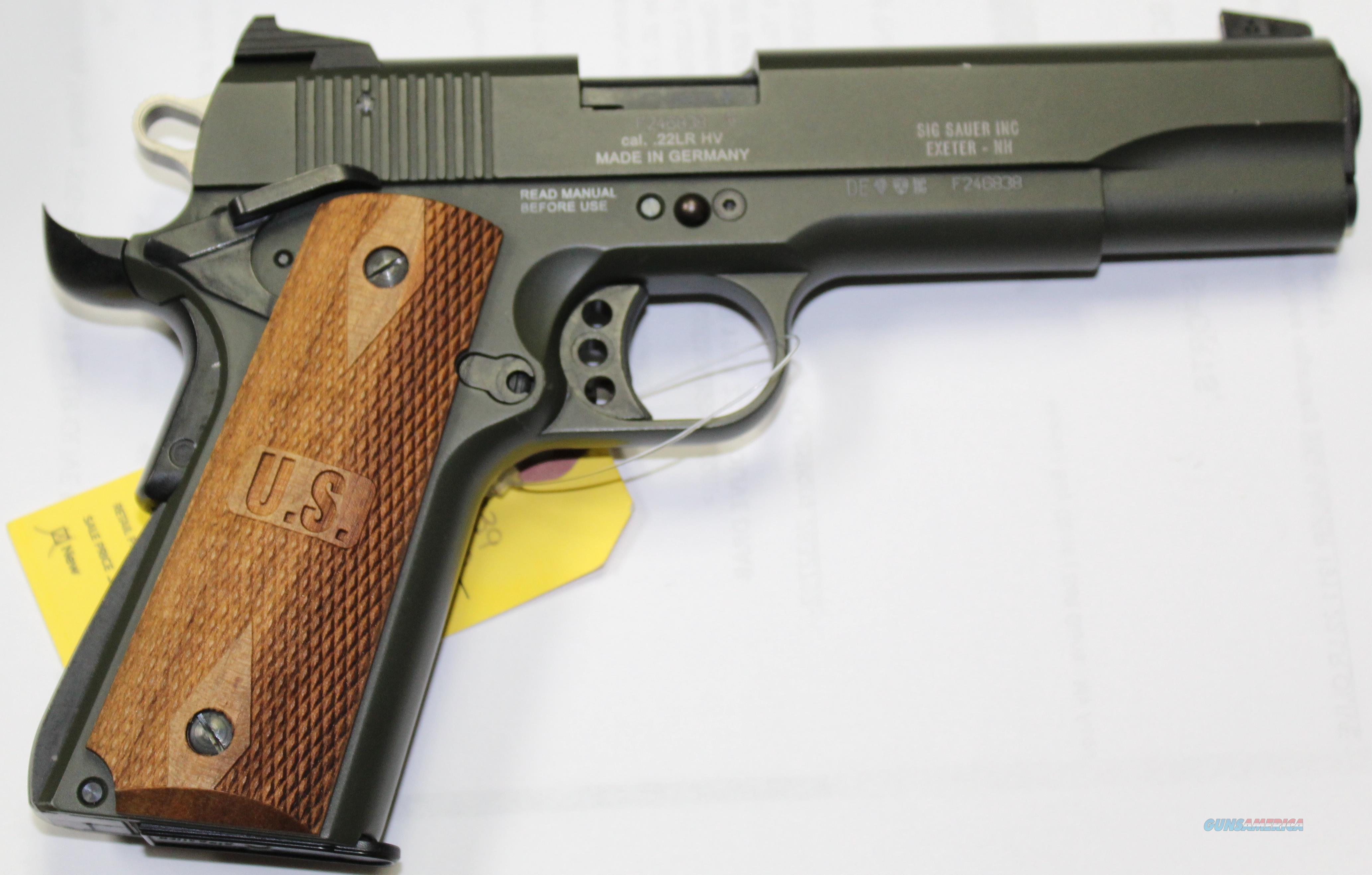 SIG-SAUER 1911 22 LR OLIVE DRAB CONTRAST SAO NE... for sale
