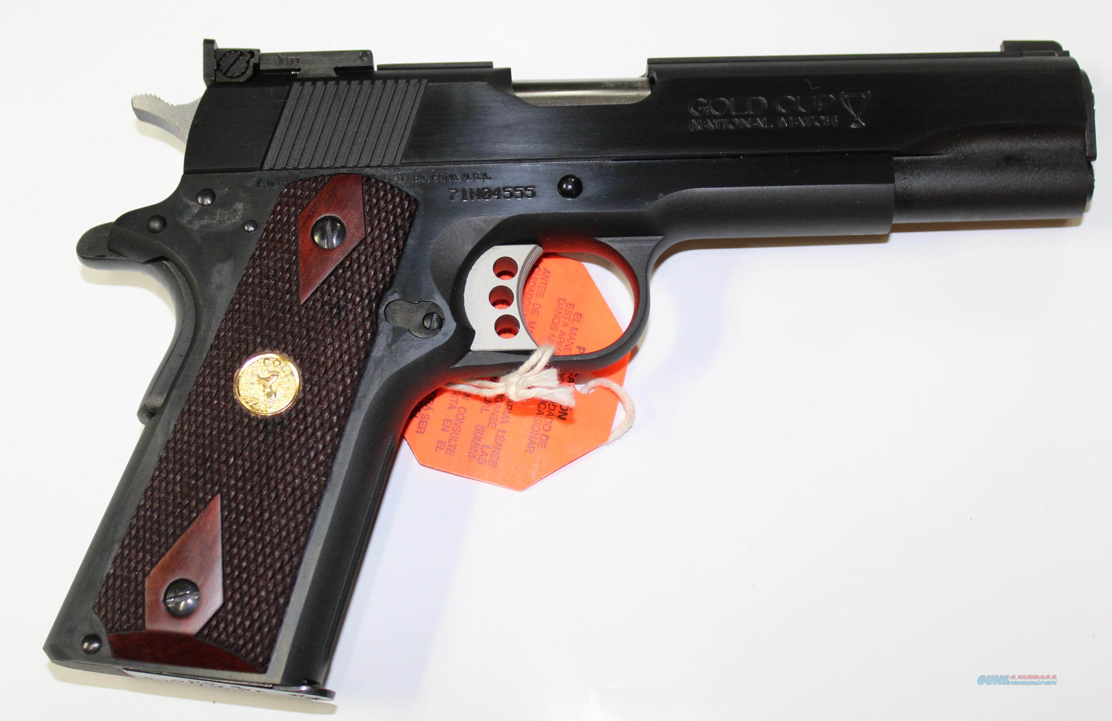 COLT GOLD CUP 1911 NATIONAL MATCH SERIES 70 5" ... for sale