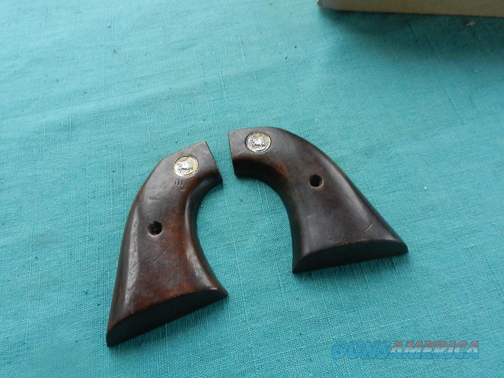 COLT SAA FACTORY WALNUT GRIPS WITH MEDALLIONS for sale